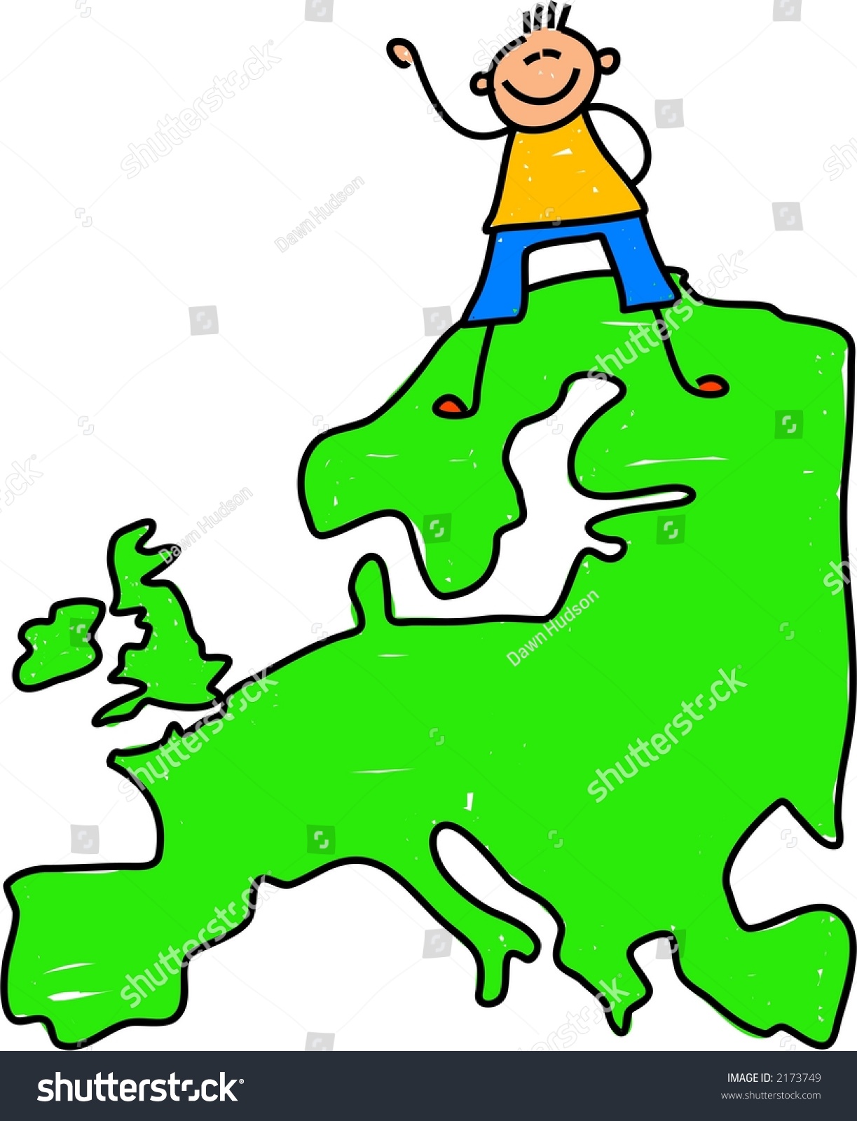 European Kid Stock Vector (Royalty Free) 2173749 | Shutterstock