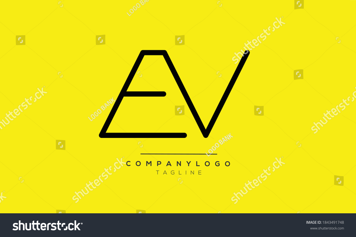 Ev Initials Monogram Letter Text Alphabet Stock Vector (Royalty Free ...