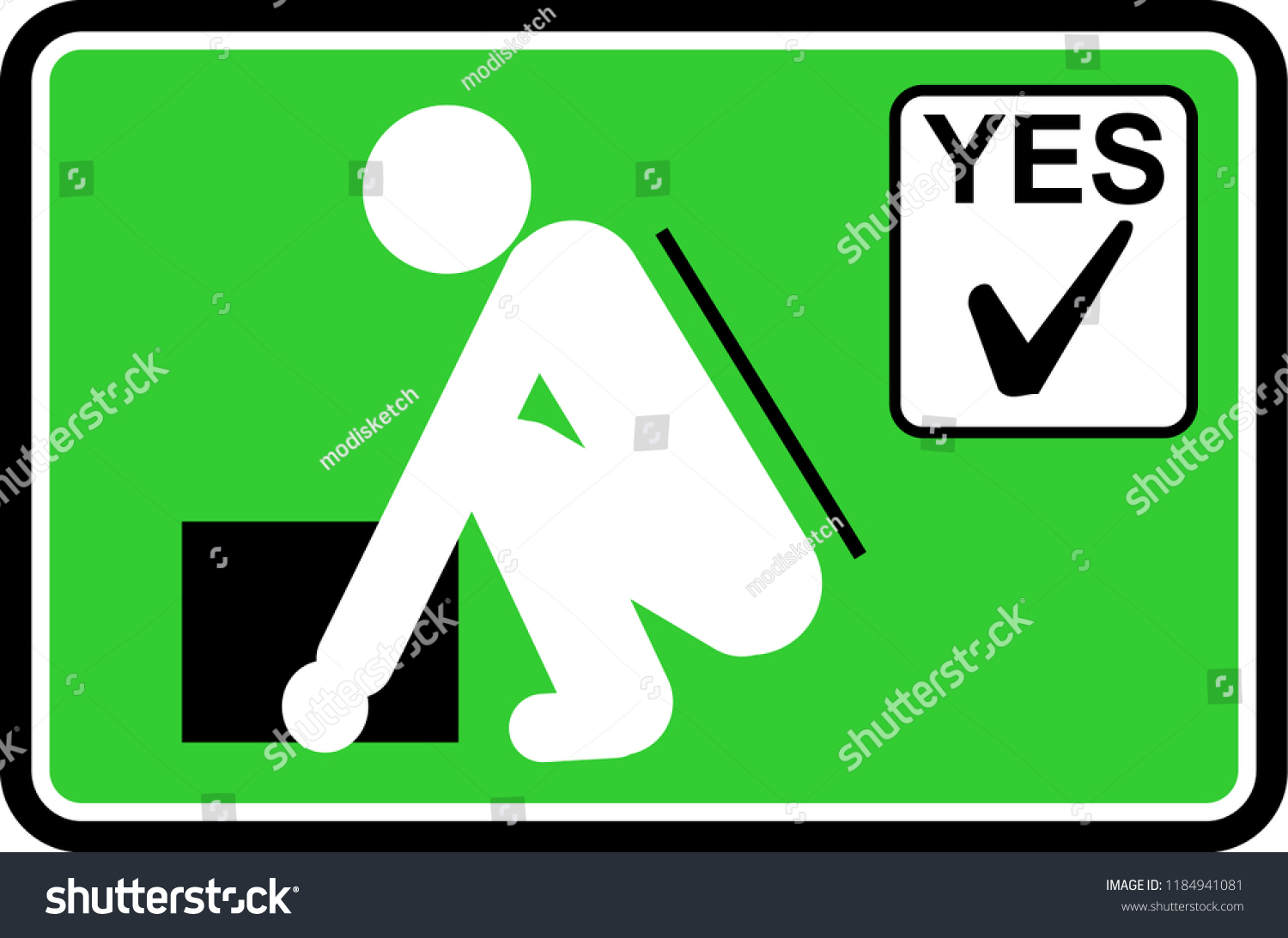 Evacuation Sign Vector Stock Vector (Royalty Free) 1184941081 ...