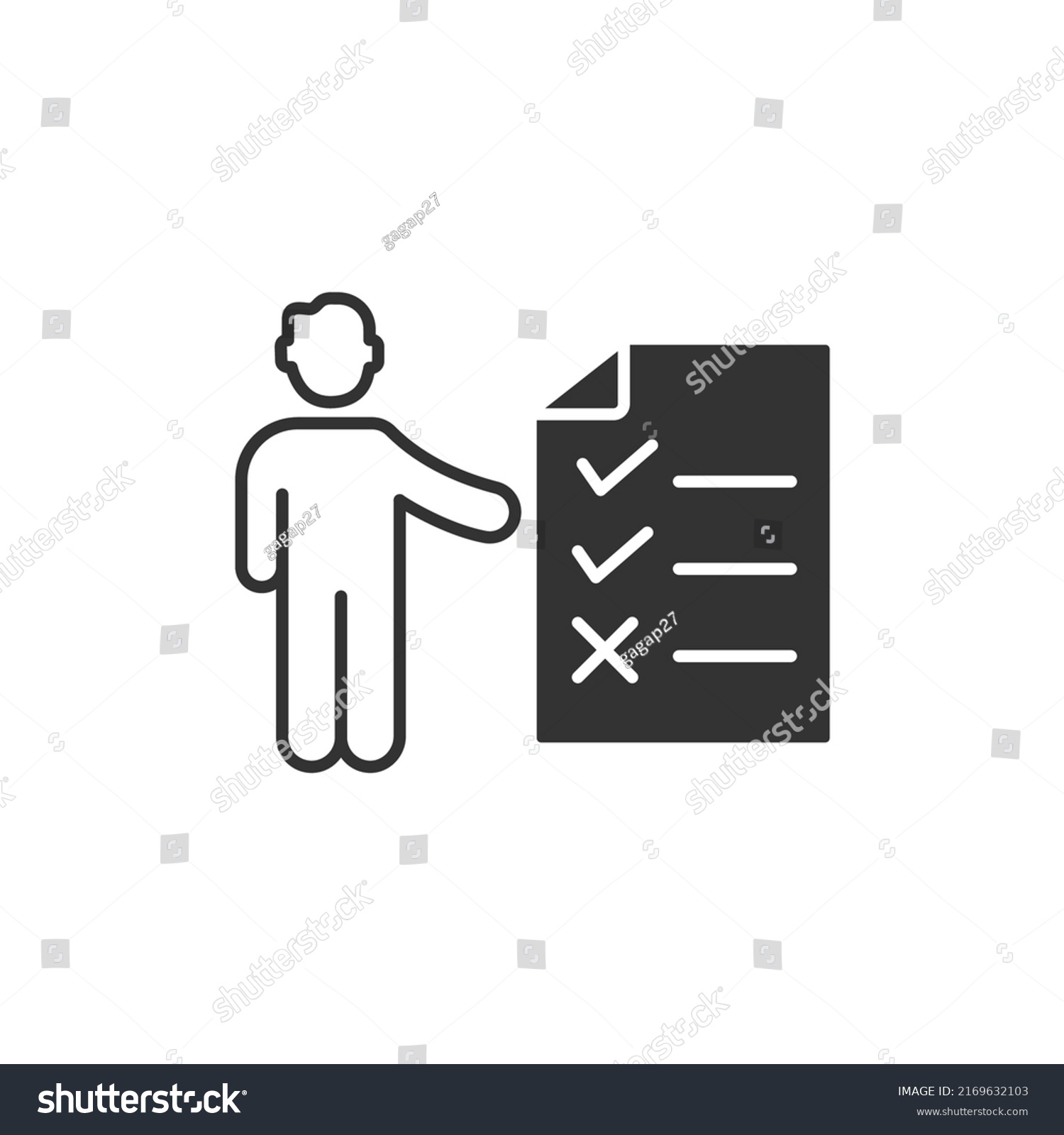 Evaluation Icons Symbol Vector Elements Infographic Stock Vector ...