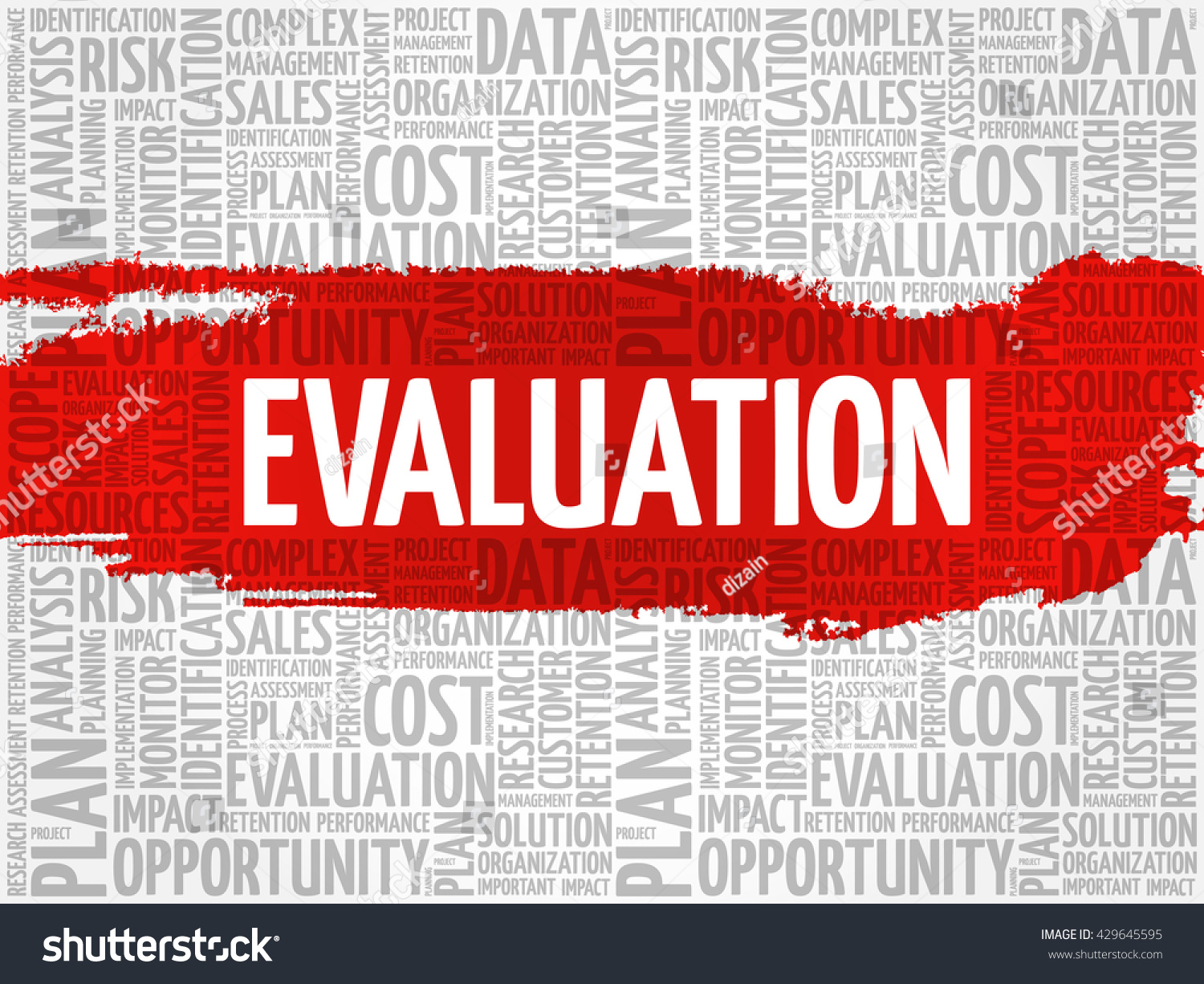Evaluation Word Cloud Business Concept Stock Vector (Royalty Free ...