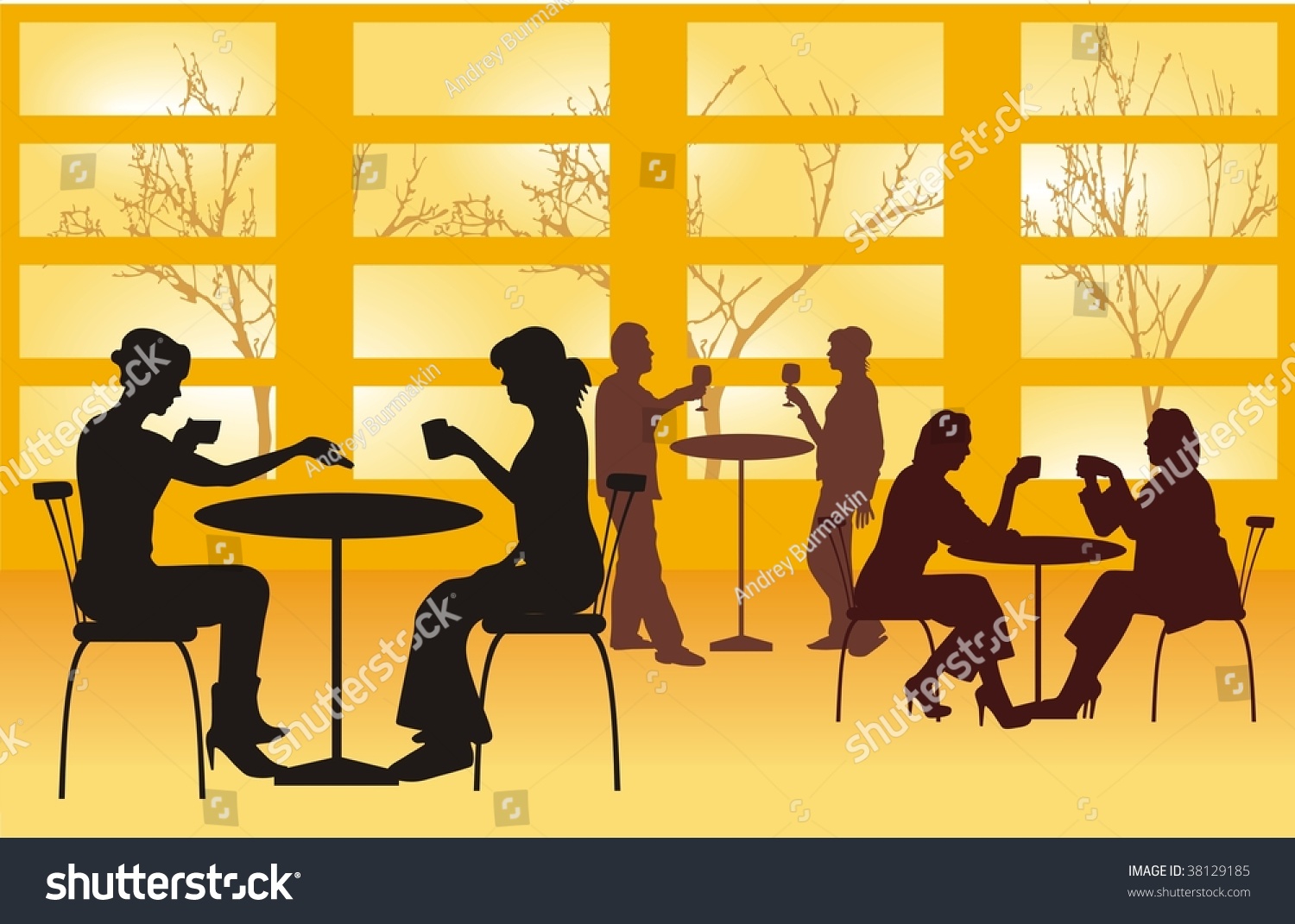 Evening Supper Vector Cmyk Color Profiles Stock Vector (Royalty Free ...