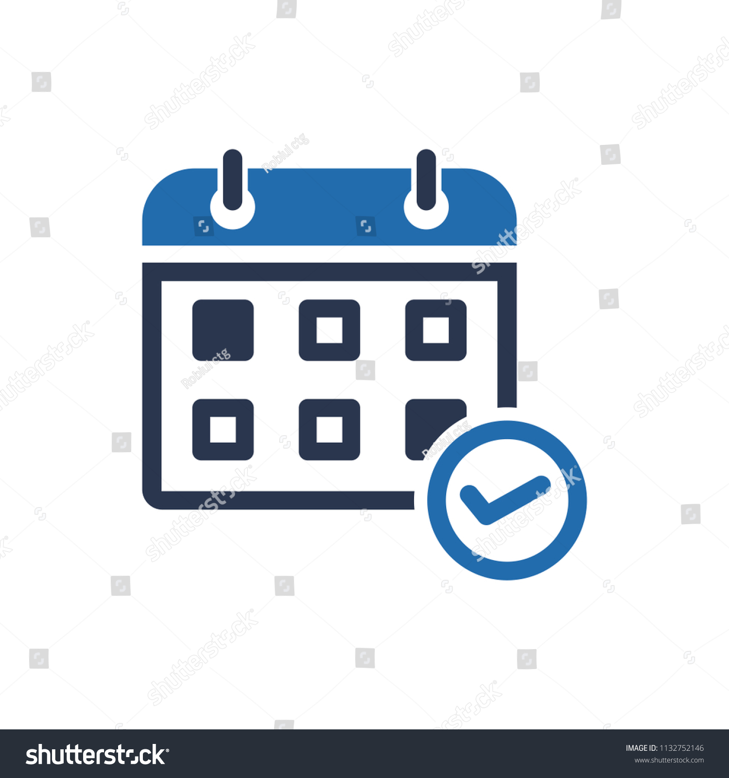 Event Schedule Icon Stock Vector (Royalty Free) 1132752146