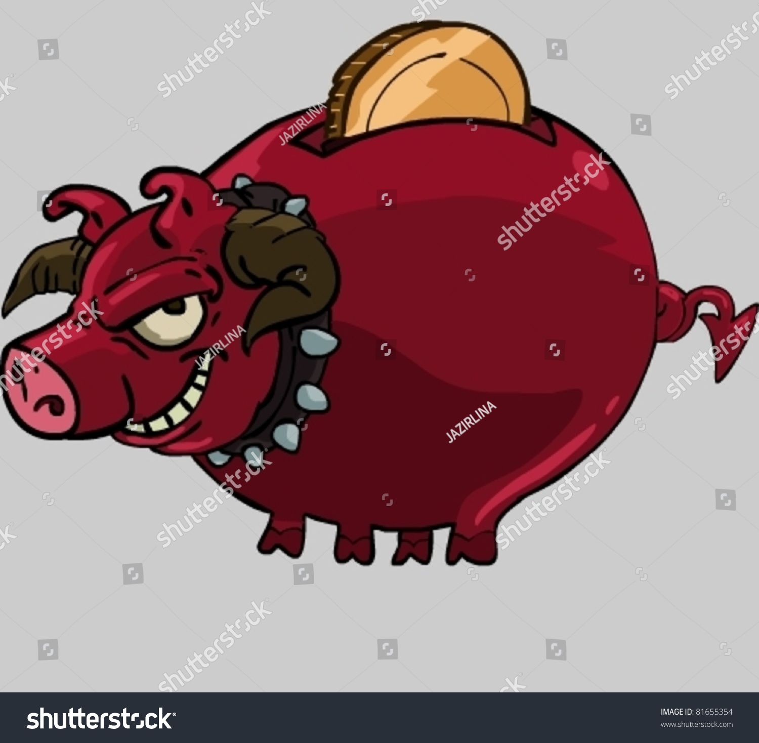 Evil Bank Stock Vector (Royalty Free) 81655354