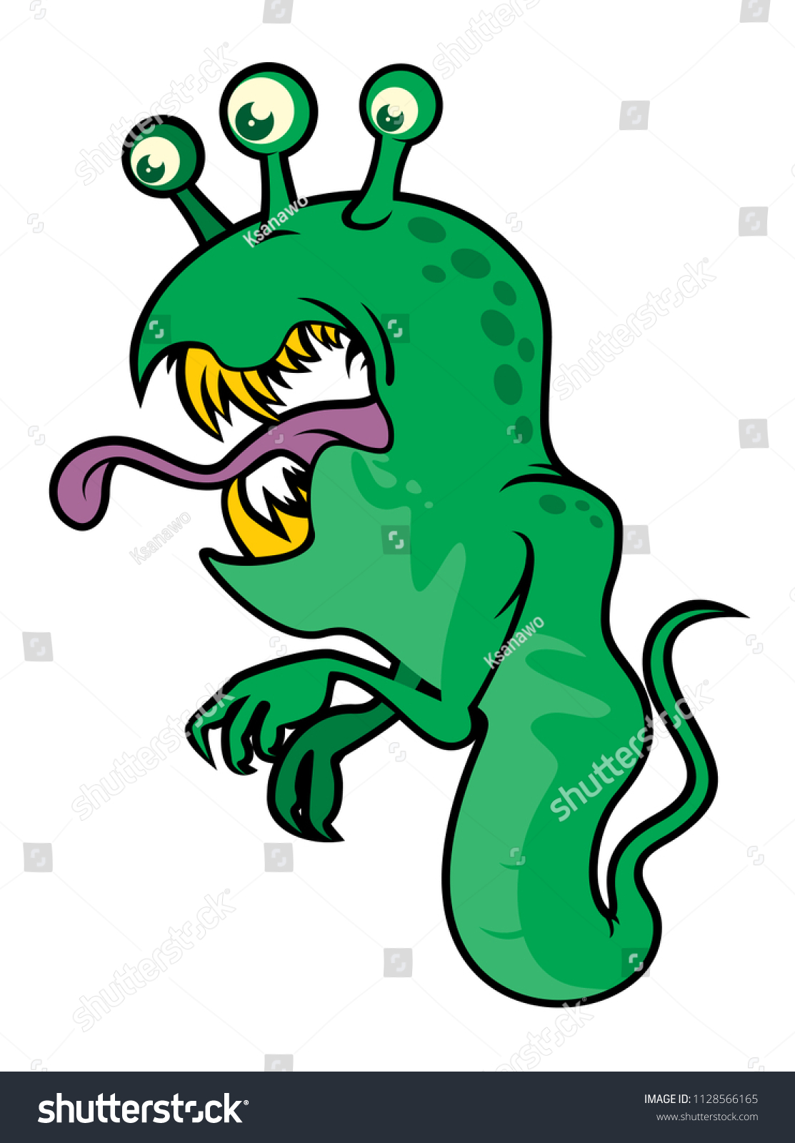 Evil Cartoon Virus Vector Illustration: เวกเตอร์สต็อก (ปลอดค่าลิขสิทธิ์ ...