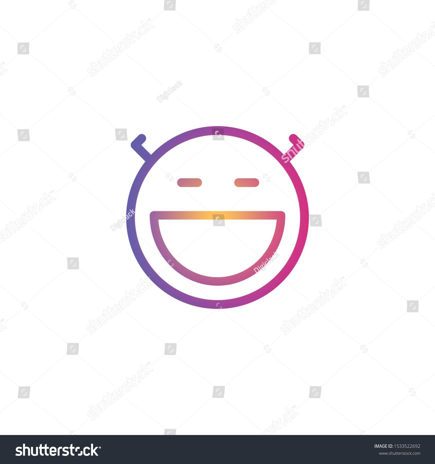 Evil Line Vector Icon Stock Vector (Royalty Free) 1533522692 | Shutterstock