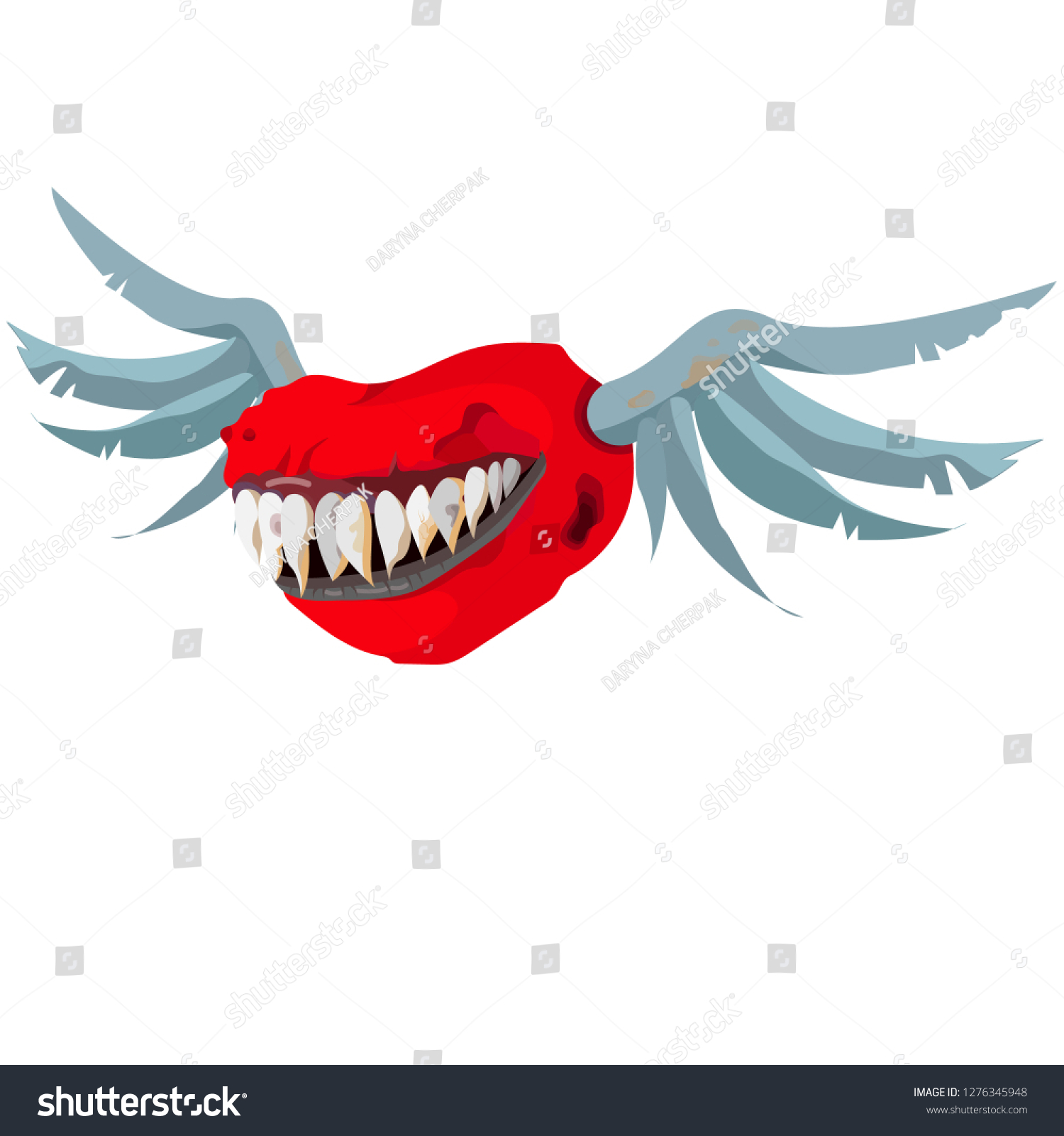 Evil Love Symbol Stock Vector (Royalty Free) 1276345948 | Shutterstock