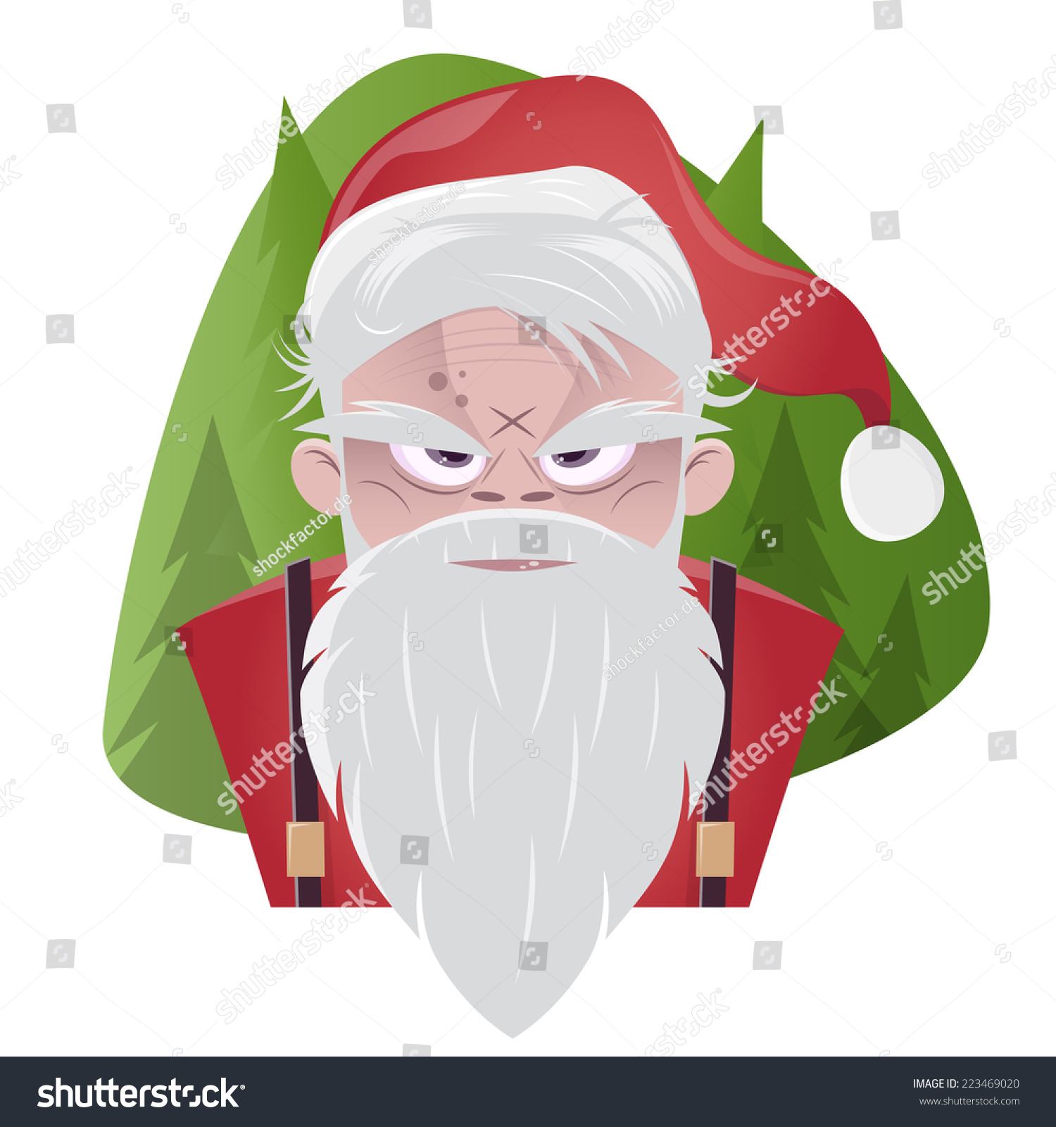 Evil Santa Claus Stock Vector (Royalty Free) 223469020 | Shutterstock