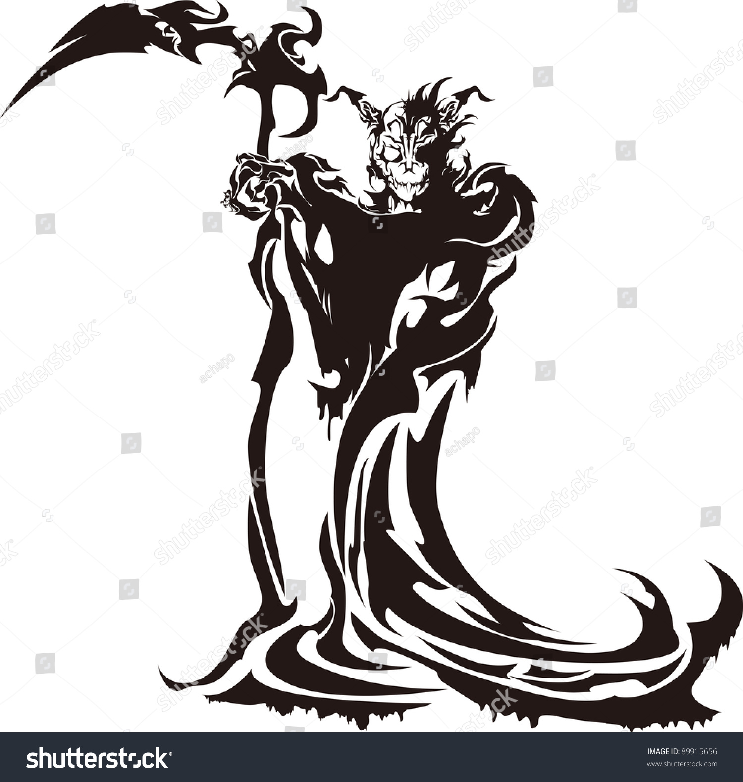 Evil Spirit Stock Vector (Royalty Free) 89915656 | Shutterstock