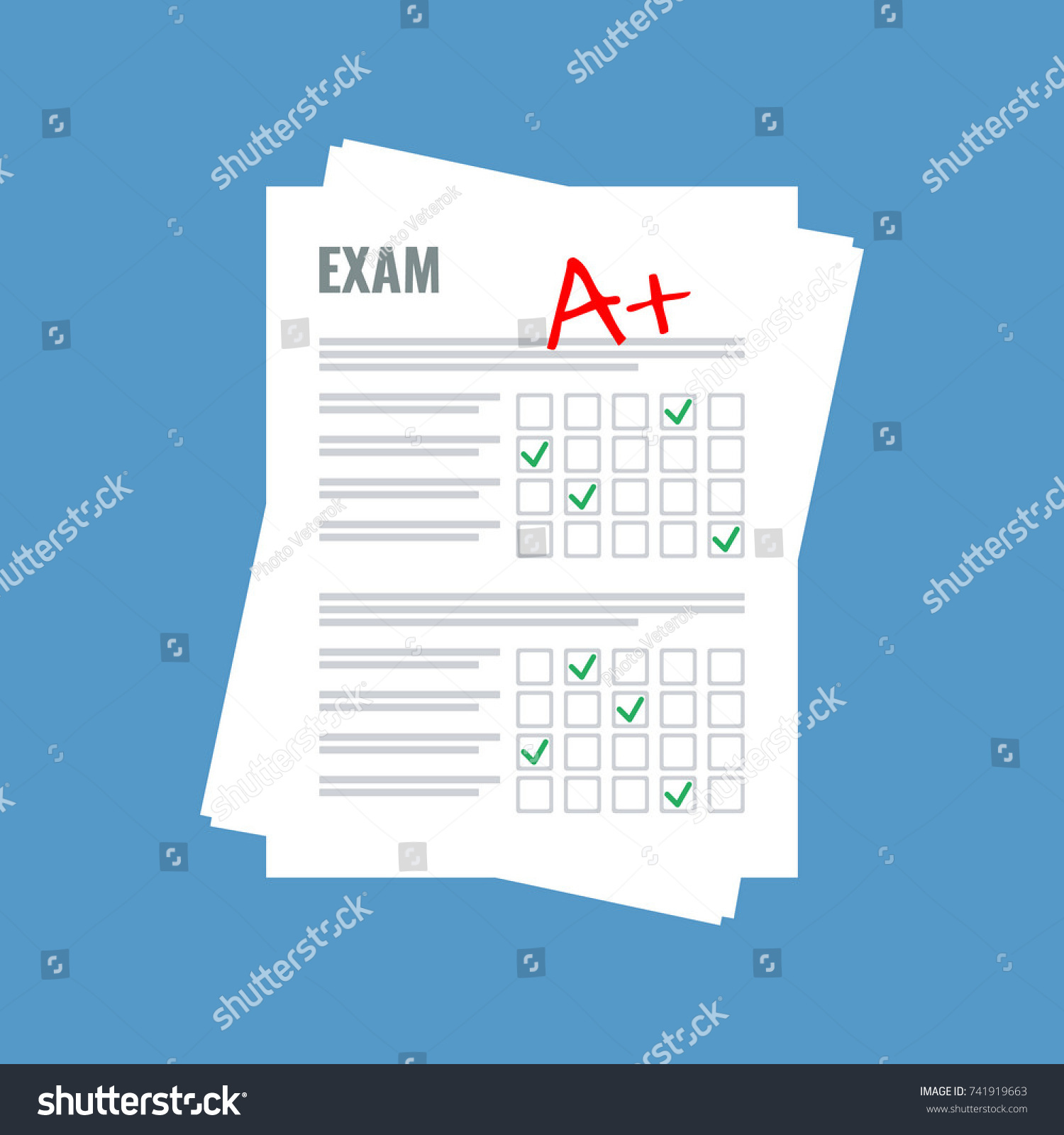 137.969 Exam paper Görseli, Stok Fotoğraflar ve Vektörler | Shutterstock