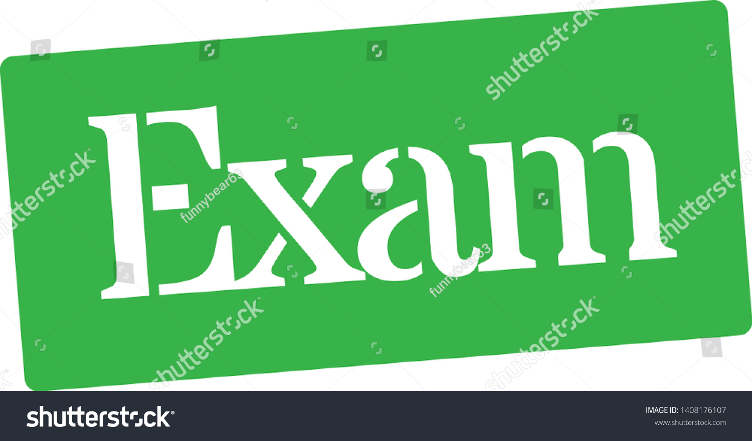 Exam Stamp On White Background Stock Vector (Royalty Free) 1408176107 ...