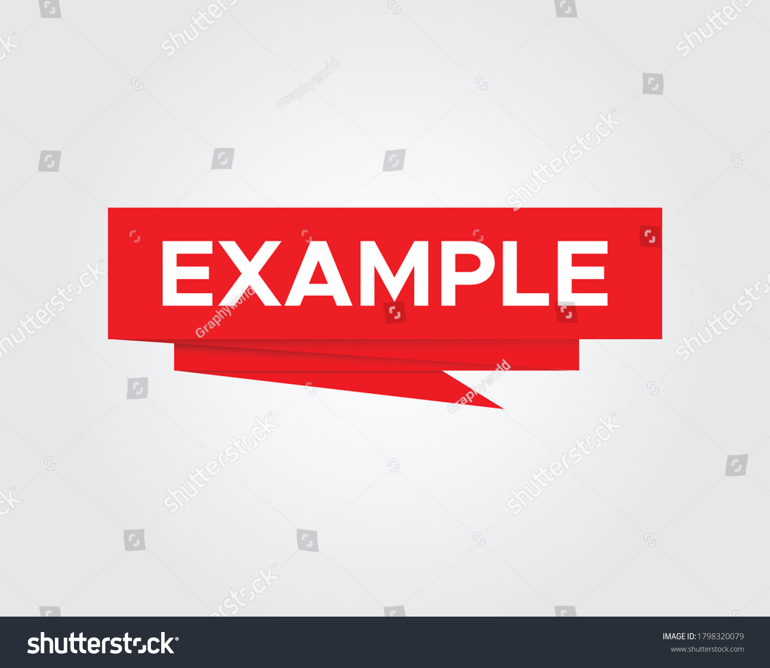 Example Paper Origami Speech Bubble Example Stock Vector (Royalty Free ...
