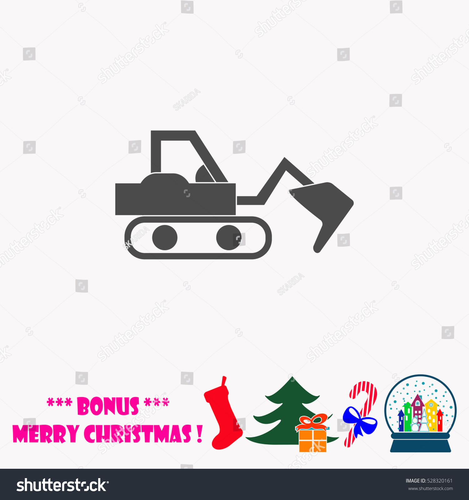 Excavator Vector Illustration Stock Vector (Royalty Free) 528320161 ...