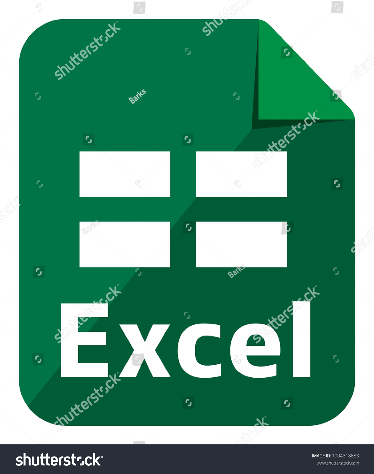 icono de Excel | Ilustración de: vector de stock (libre de regalías ...