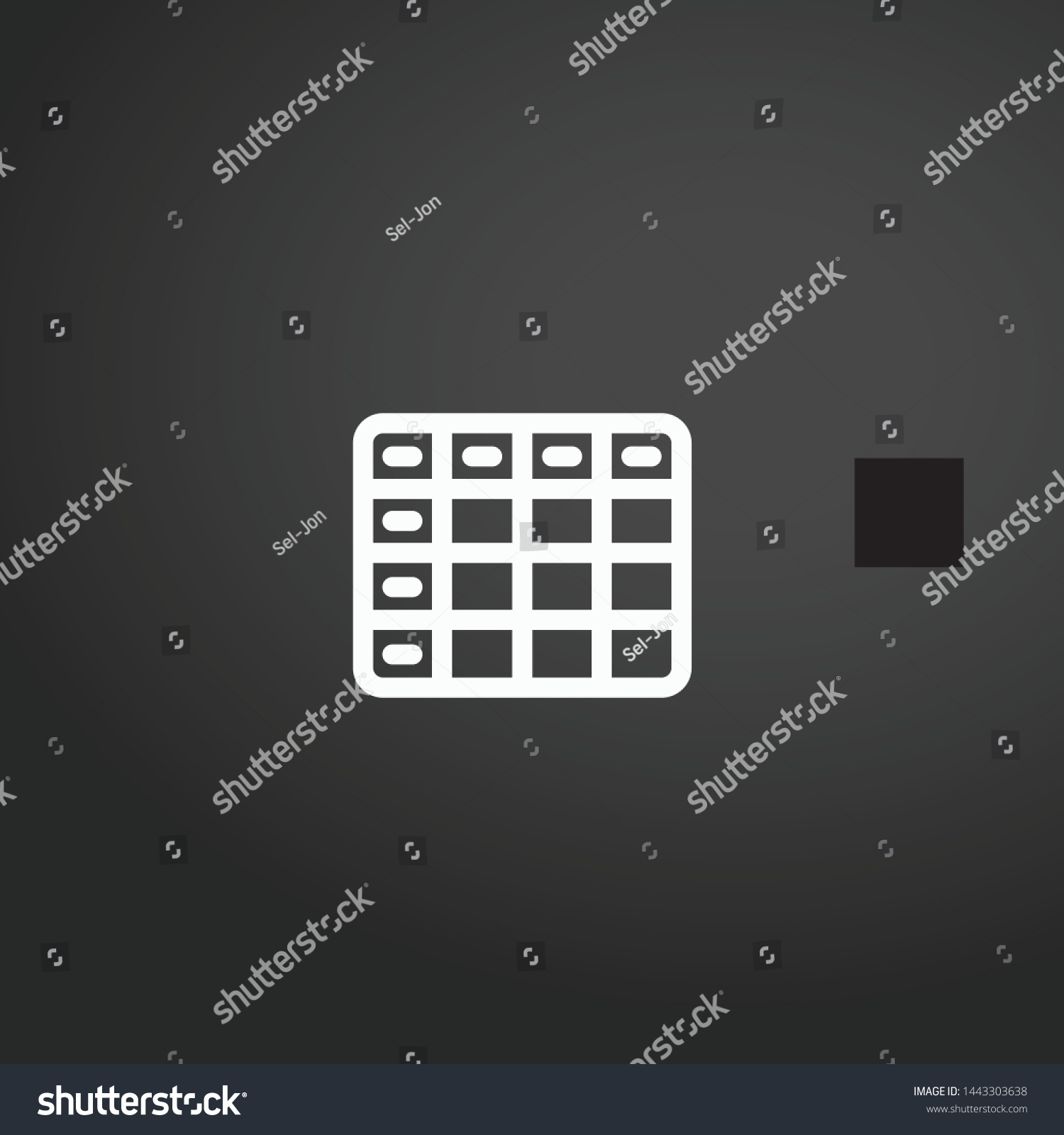 Excel Vector Icon Excel Concept Stroke Stock Vector (Royalty Free ...