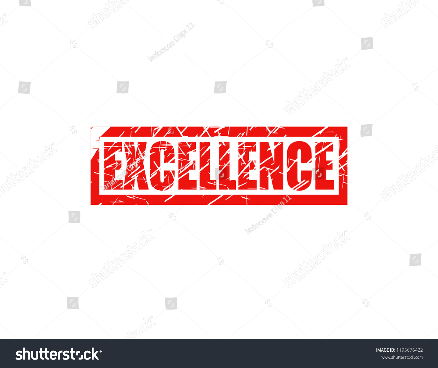 Excellence Red Stamp 库存矢量图（免版税）1195676422 | Shutterstock