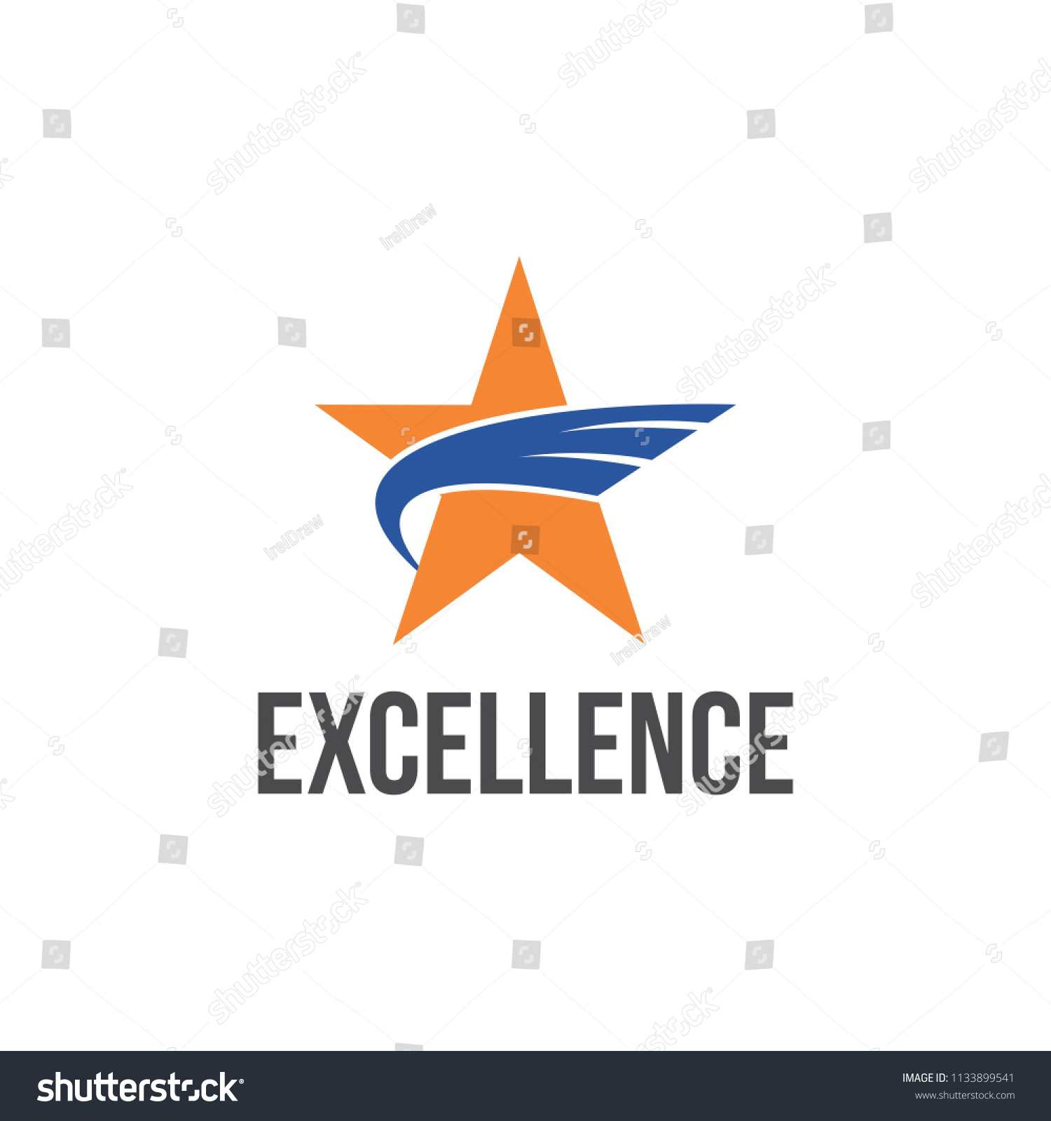 Excellence Star Logo Template Stock Vector (Royalty Free) 1133899541