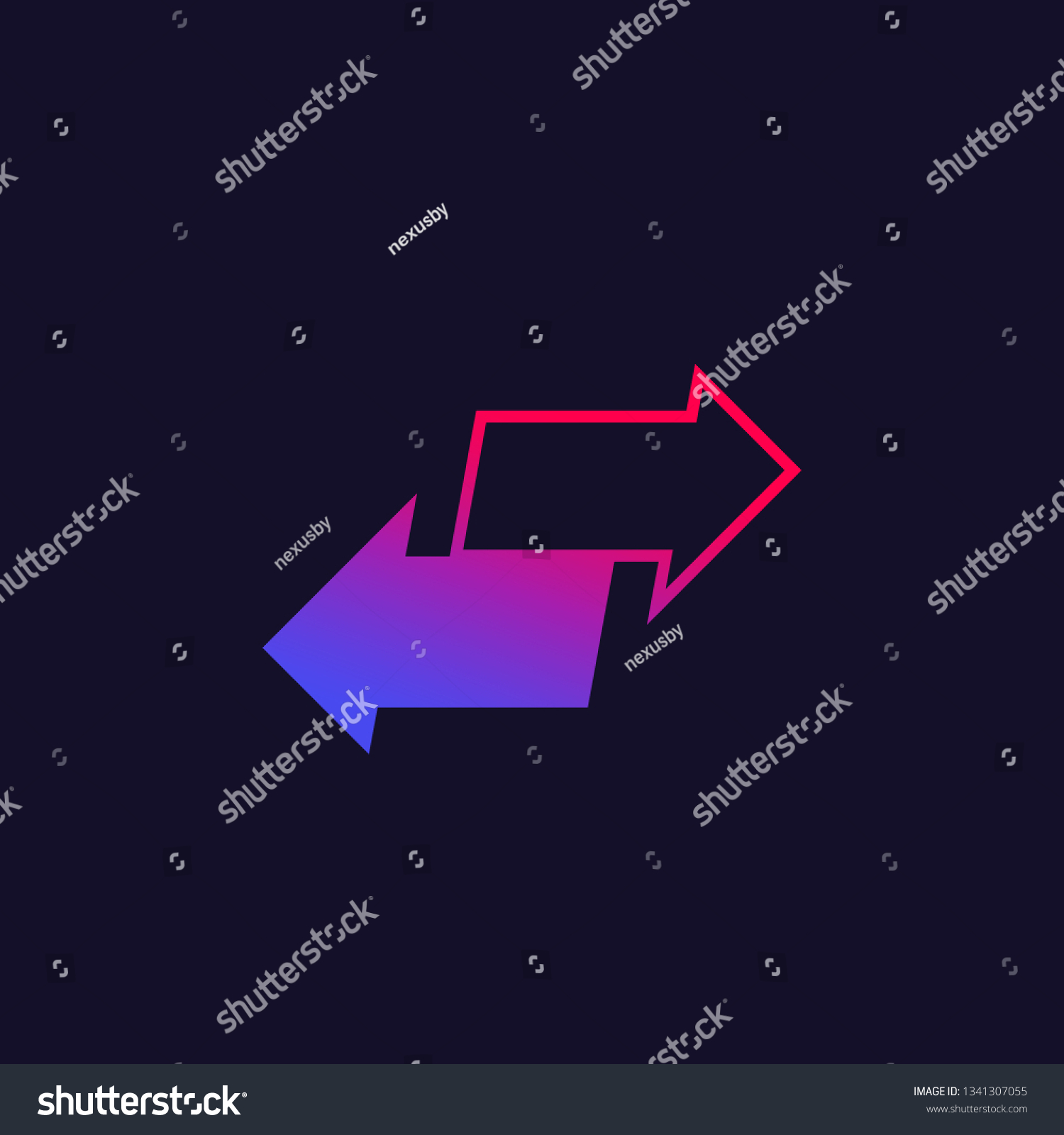 Exchange Convert Vector Logo Arrows Stock Vector (Royalty Free ...