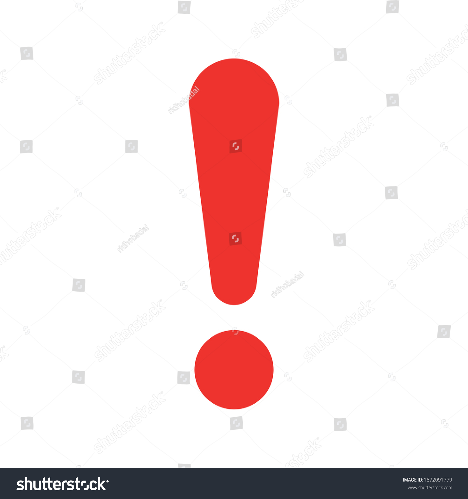 Exclamation Caution Icon Vector Modern Design Stock Vector (Royalty ...