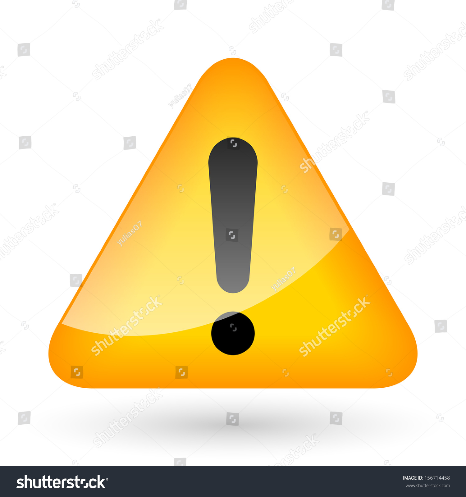 Exclamation Danger Sign Stock Vector (Royalty Free) 156714458