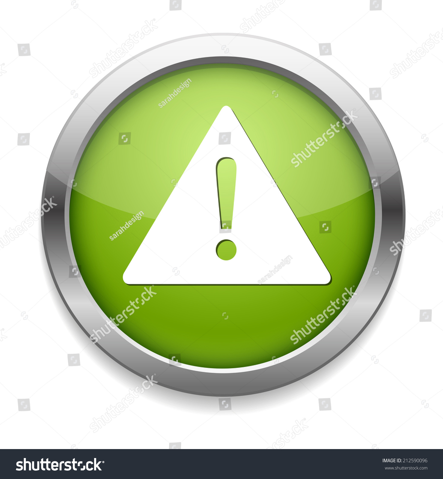 Exclamation Danger Sign Stock Vector (Royalty Free) 212590096 ...
