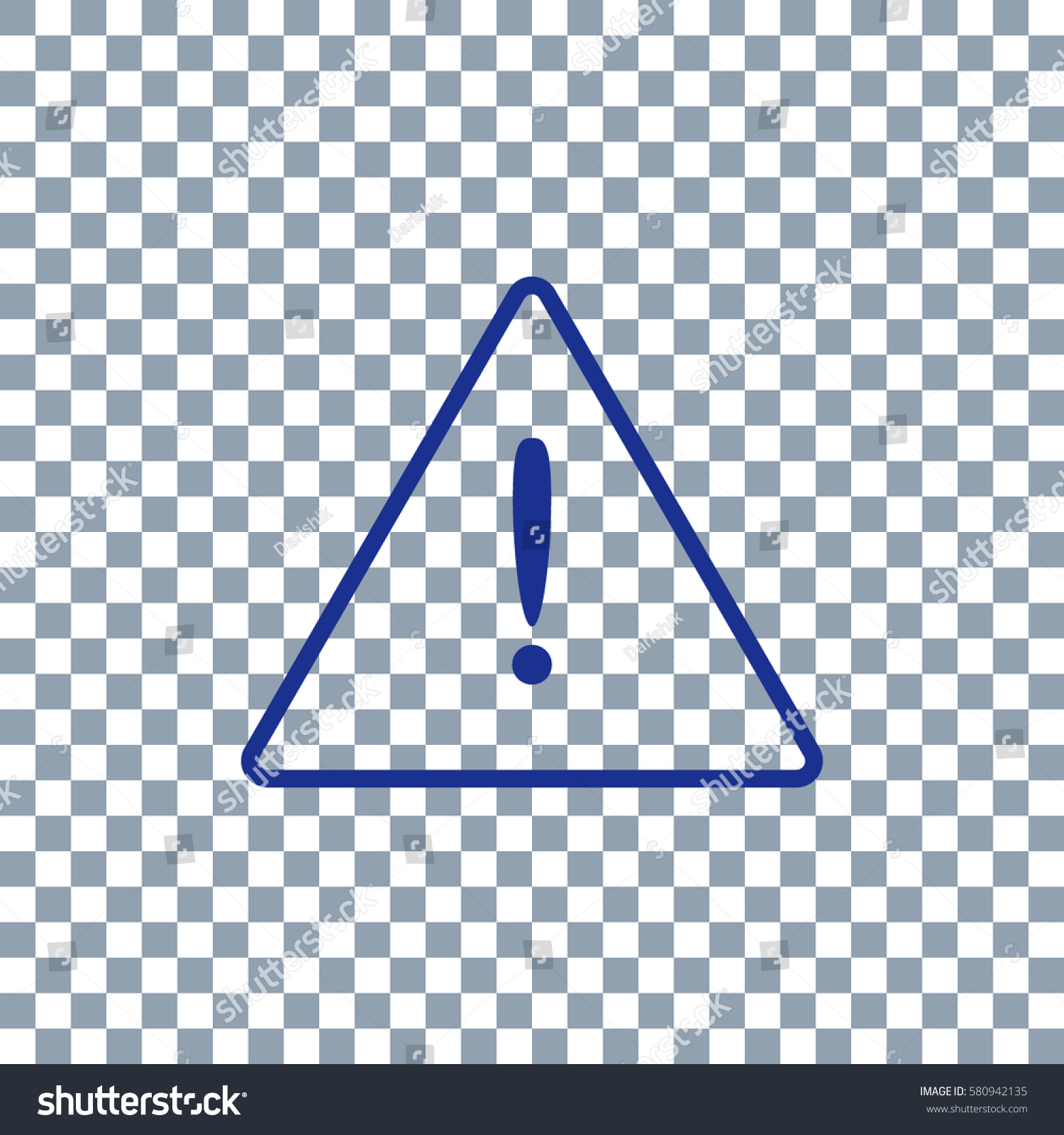 Exclamation Danger Sign On Transparent Background: เวกเตอร์สต็อก (ปลอด ...