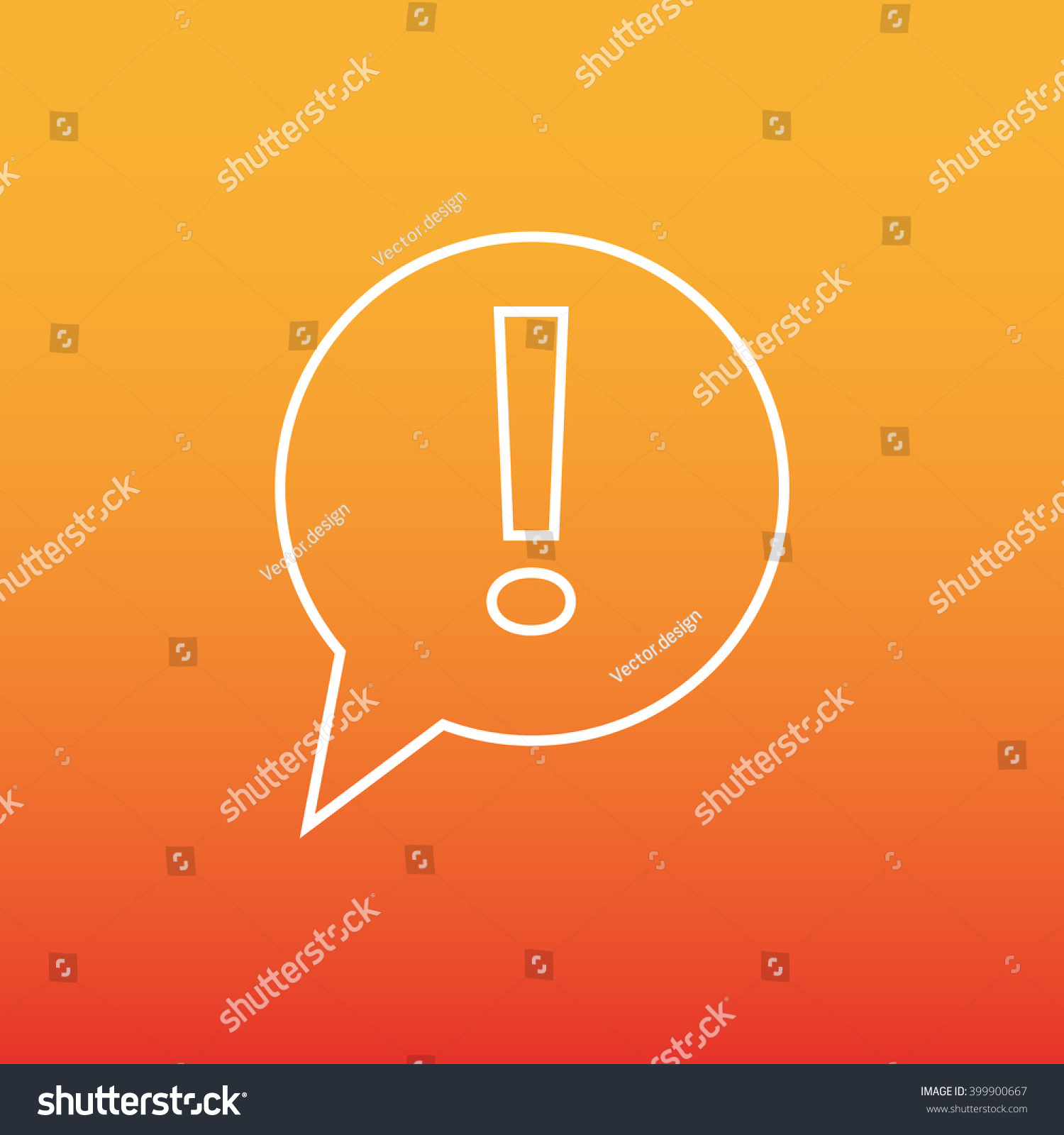 Exclamation Mark Stock Vector (Royalty Free) 399900667 | Shutterstock
