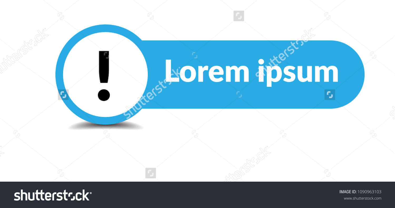 Vektor Stok Exclamation Mark Icon Labelvector Illustration (Tanpa ...