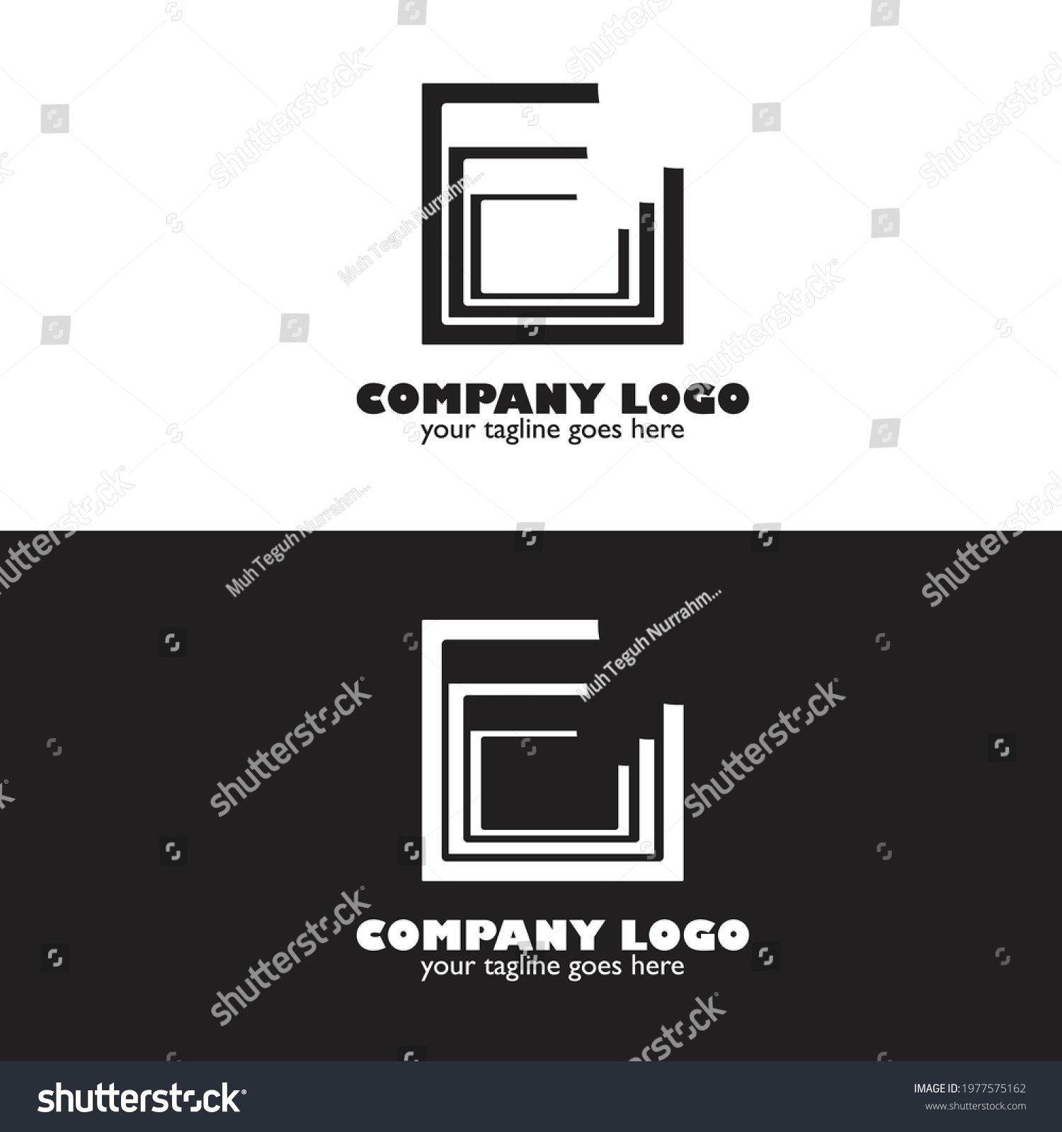 Exclusive Simple Logo Design Using Blend Stock Vector (Royalty Free ...
