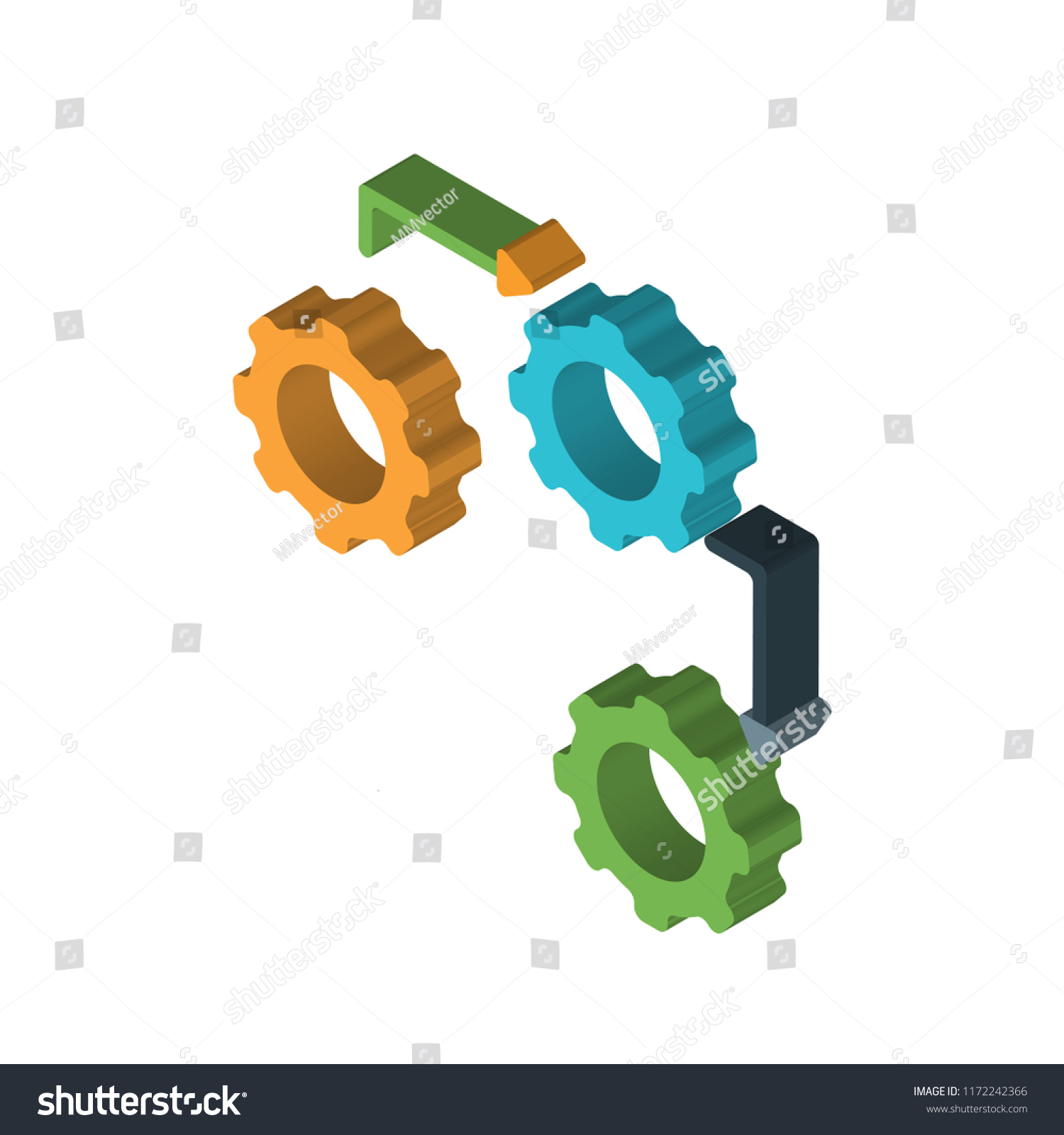 Execution Isometric Left Top View 3d: เวกเตอร์สต็อก (ปลอดค่าลิขสิทธิ์ ...