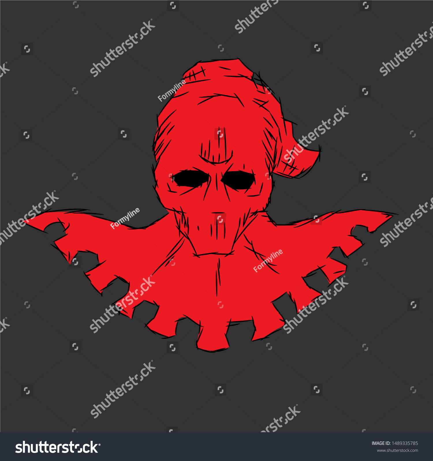 Executioner Vector Image Halloween Costume: vector de stock (libre de ...