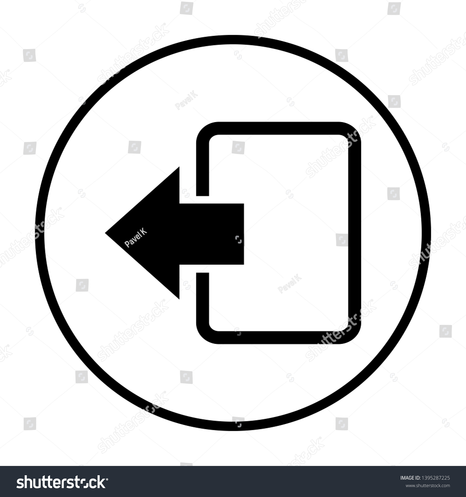 Exit Icon Thin Circle Stencil Design: เวกเตอร์สต็อก (ปลอดค่าลิขสิทธิ์ ...