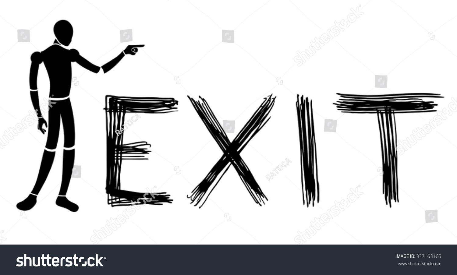 Exit Symbol Stock Vector (Royalty Free) 337163165 | Shutterstock
