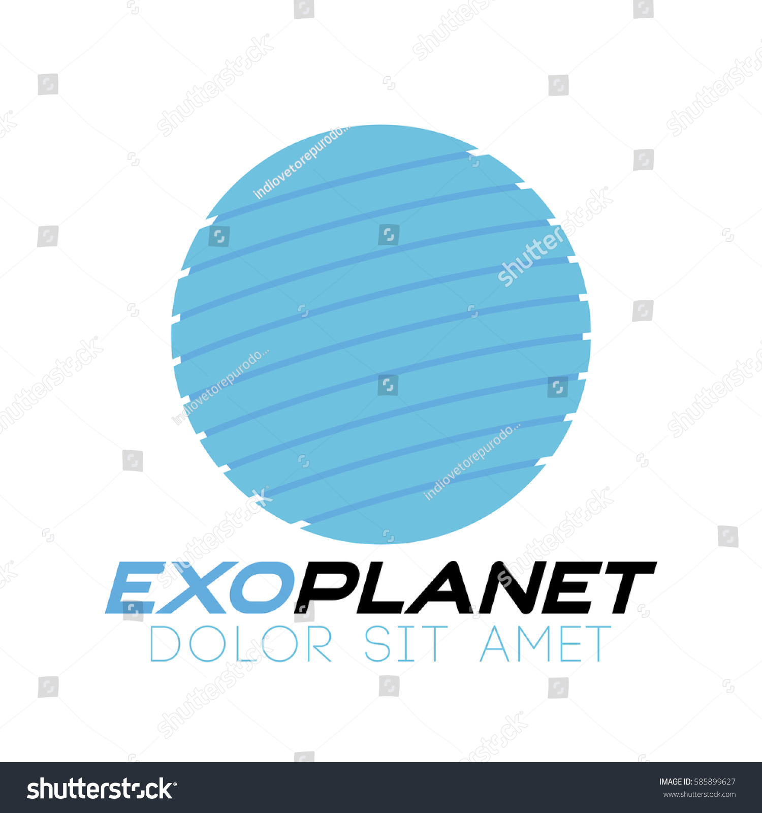 Exoplanet Logo Vector Stock Vector (Royalty Free) 585899627 | Shutterstock