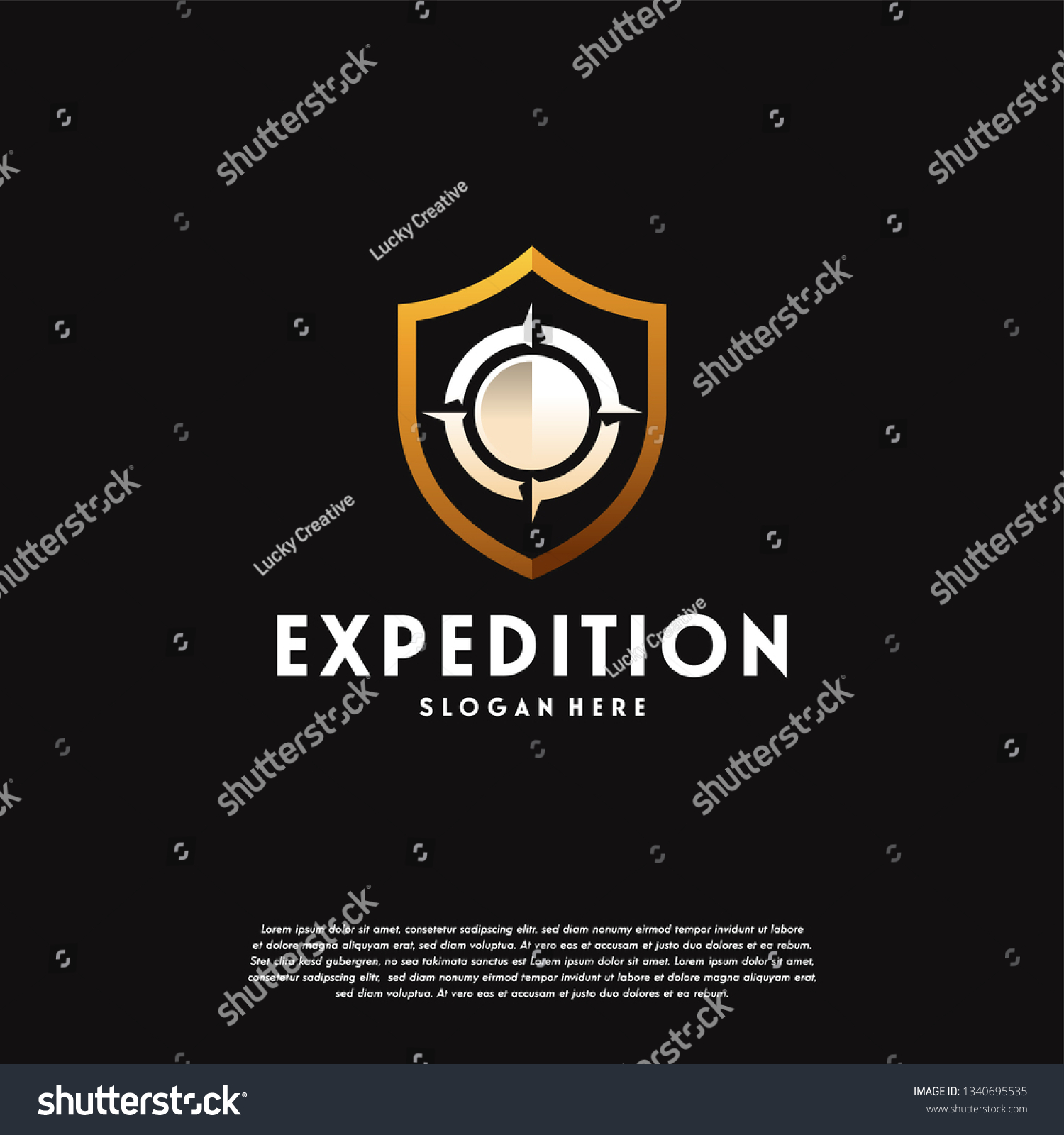 Expedition Logo Designs Concept Vector Compass Stock Vector (Royalty ...