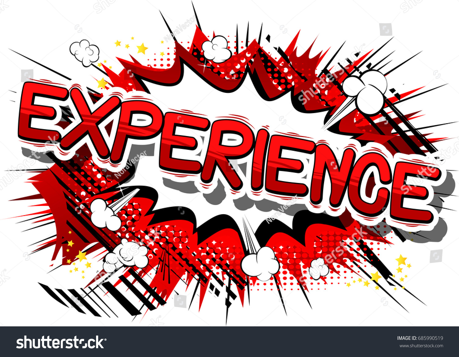 Experience Comic Book Style Phrase On Stock Vector (Royalty Free ...