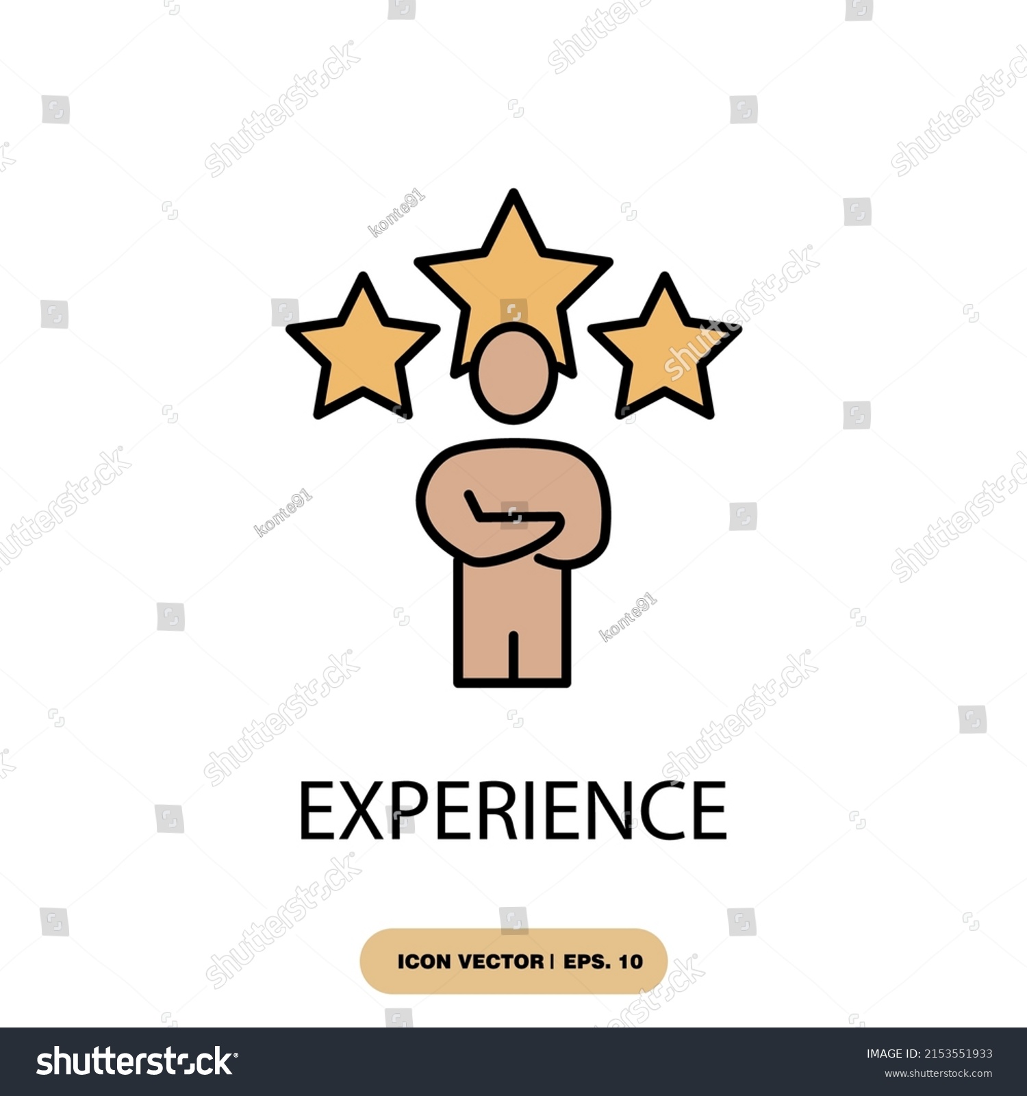 Experience Icons Symbol Vector Elements Infographic Stock Vector ...
