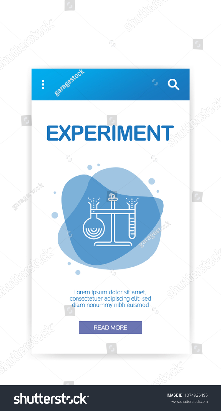 Experiment Infographic Concept Stock Vector (Royalty Free) 1074926495