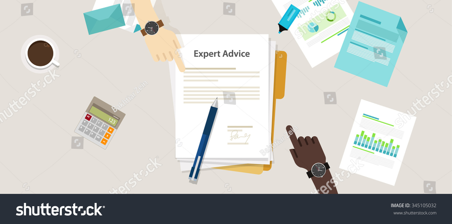 Expert Advice Stock Vector (Royalty Free) 345105032 | Shutterstock