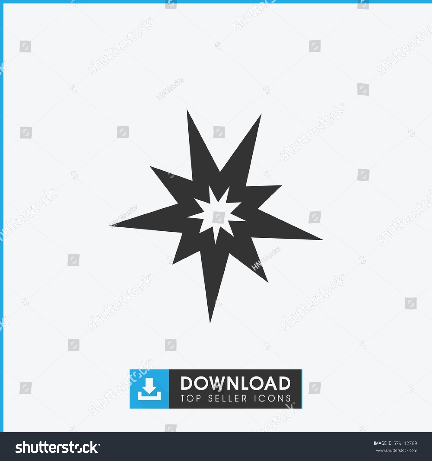 Explode Icon Illustration Isolated Vector Sign Stock Vector (Royalty ...
