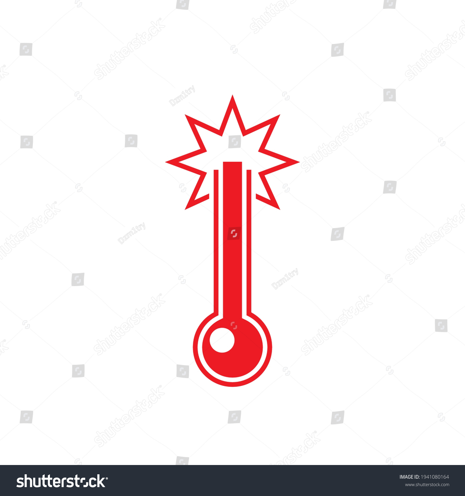 Exploding Thermometer Icon Clipart Image Isolated: เวกเตอร์สต็อก (ปลอด ...