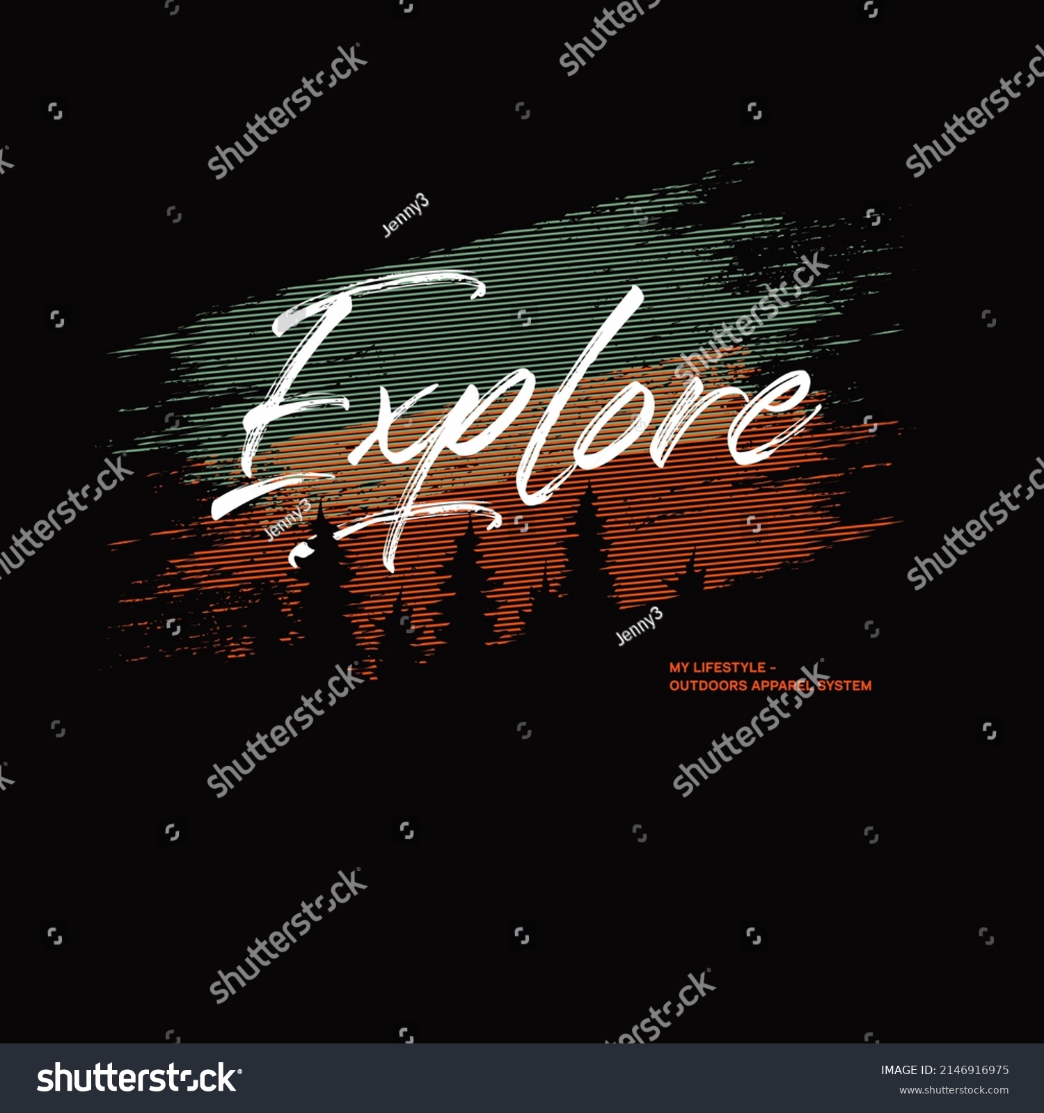 Explore Typography Print T Shirt Vector Stock Vector (Royalty Free ...