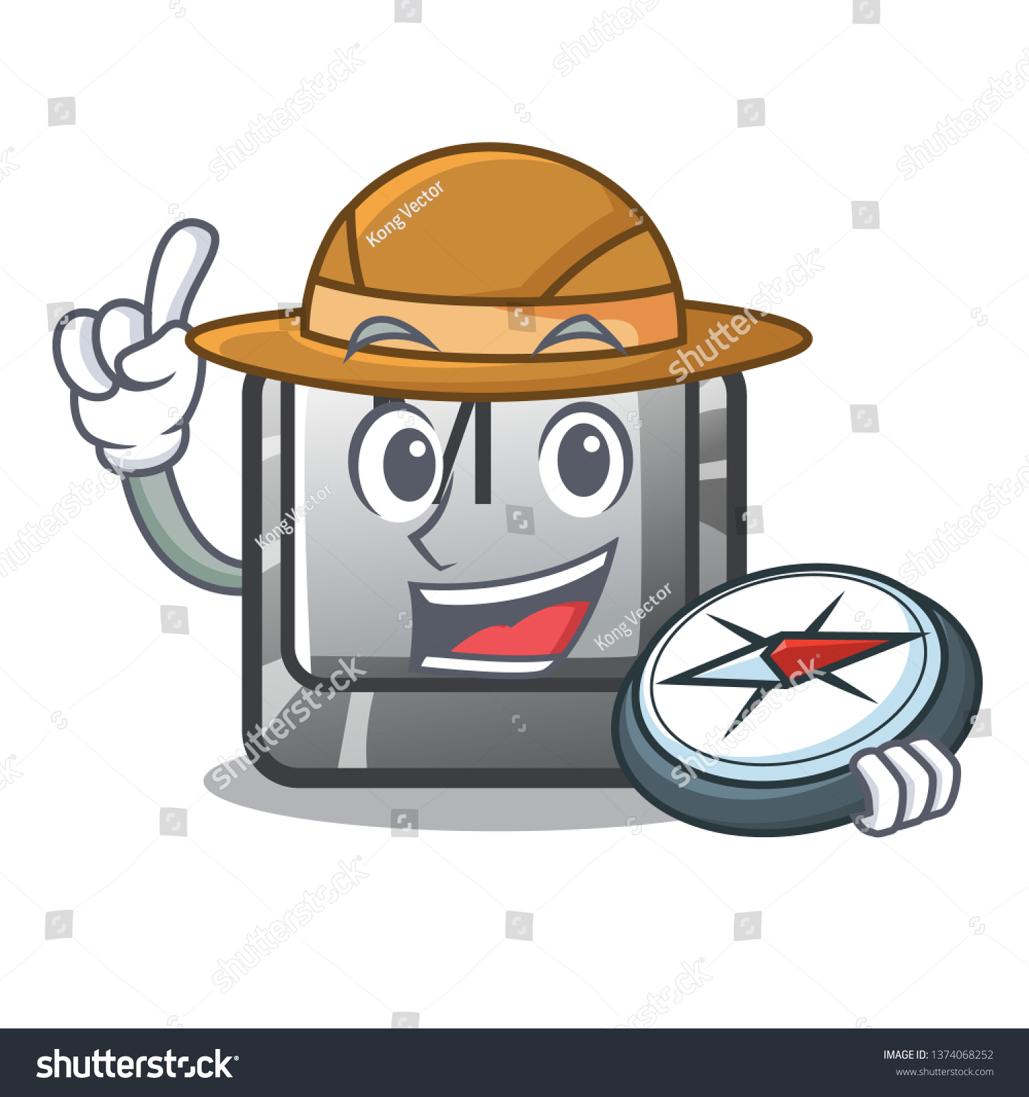 Explorer M Button Installed Game Cartoons Stock Vector (Royalty Free ...
