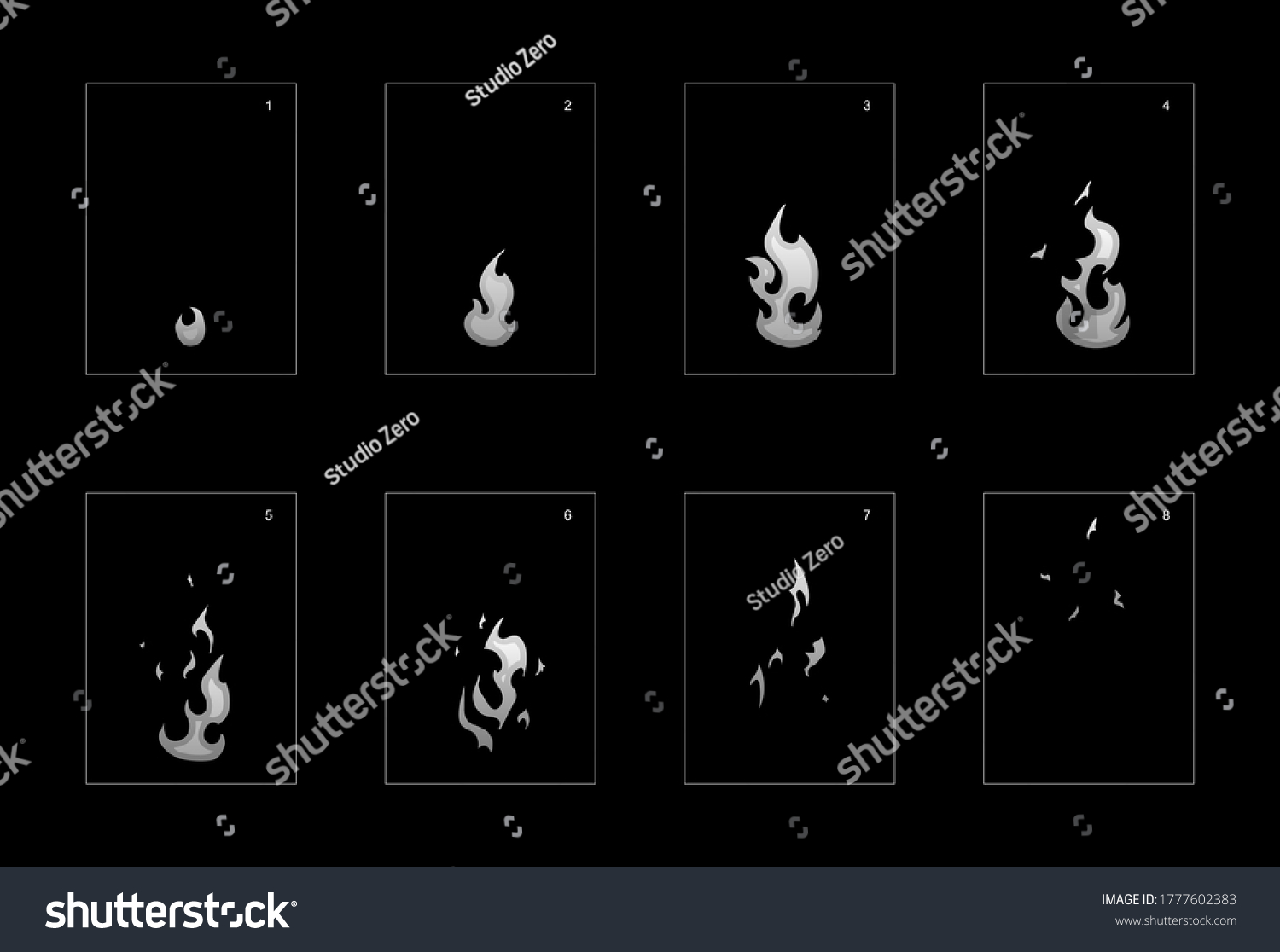 Explosion Smoke Blast Effect Fire Explosion Stock Vector (Royalty Free ...