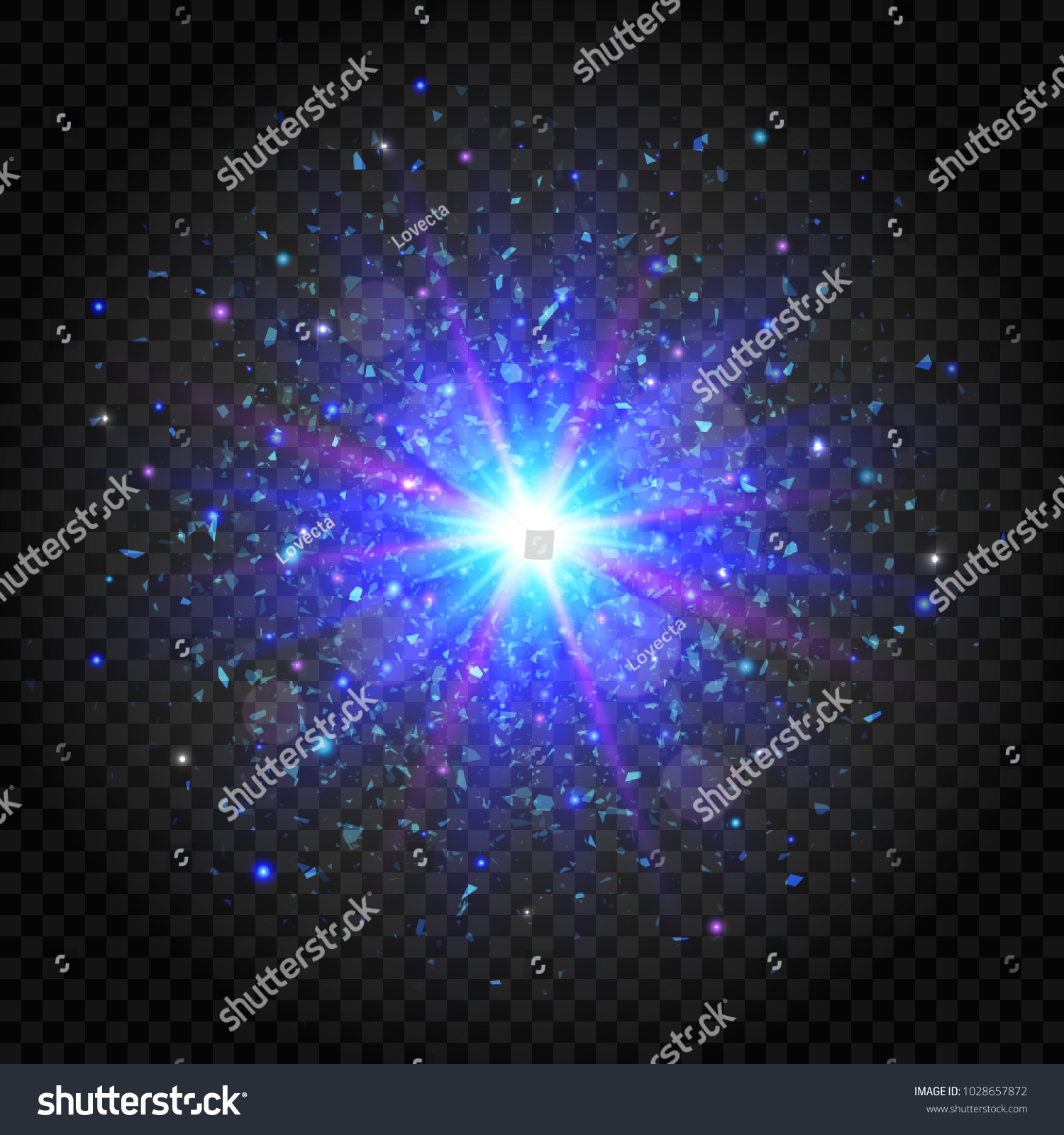 Explosion Star On Transparent Background Explosion: เวกเตอร์สต็อก (ปลอด ...
