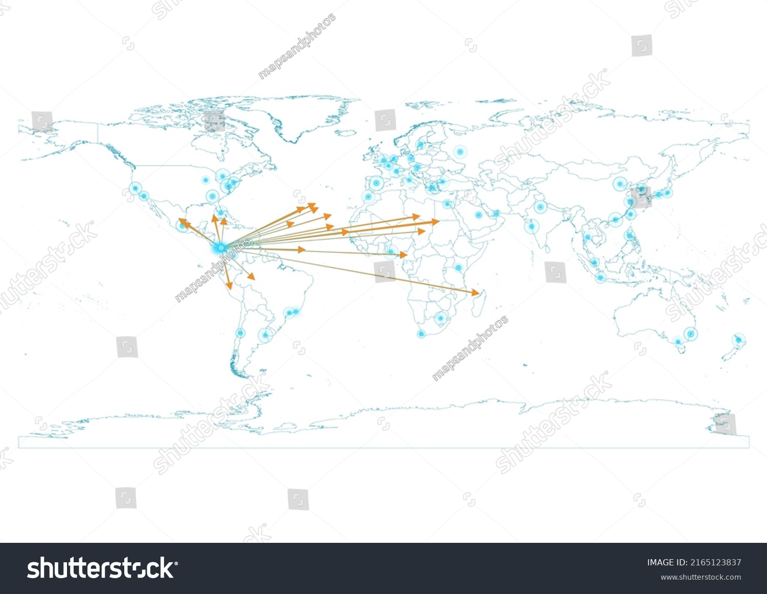 Export Concept Map Panama Vector Panama Stock Vector (Royalty Free ...