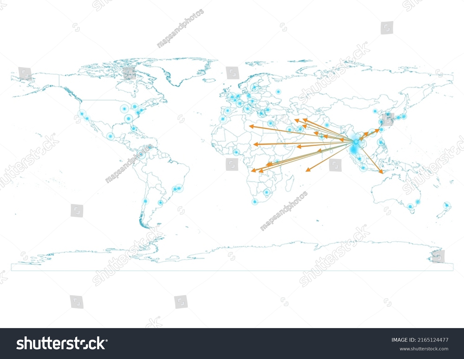 Export Concept Map Thailand Vector Thailand Stock Vector (Royalty Free ...