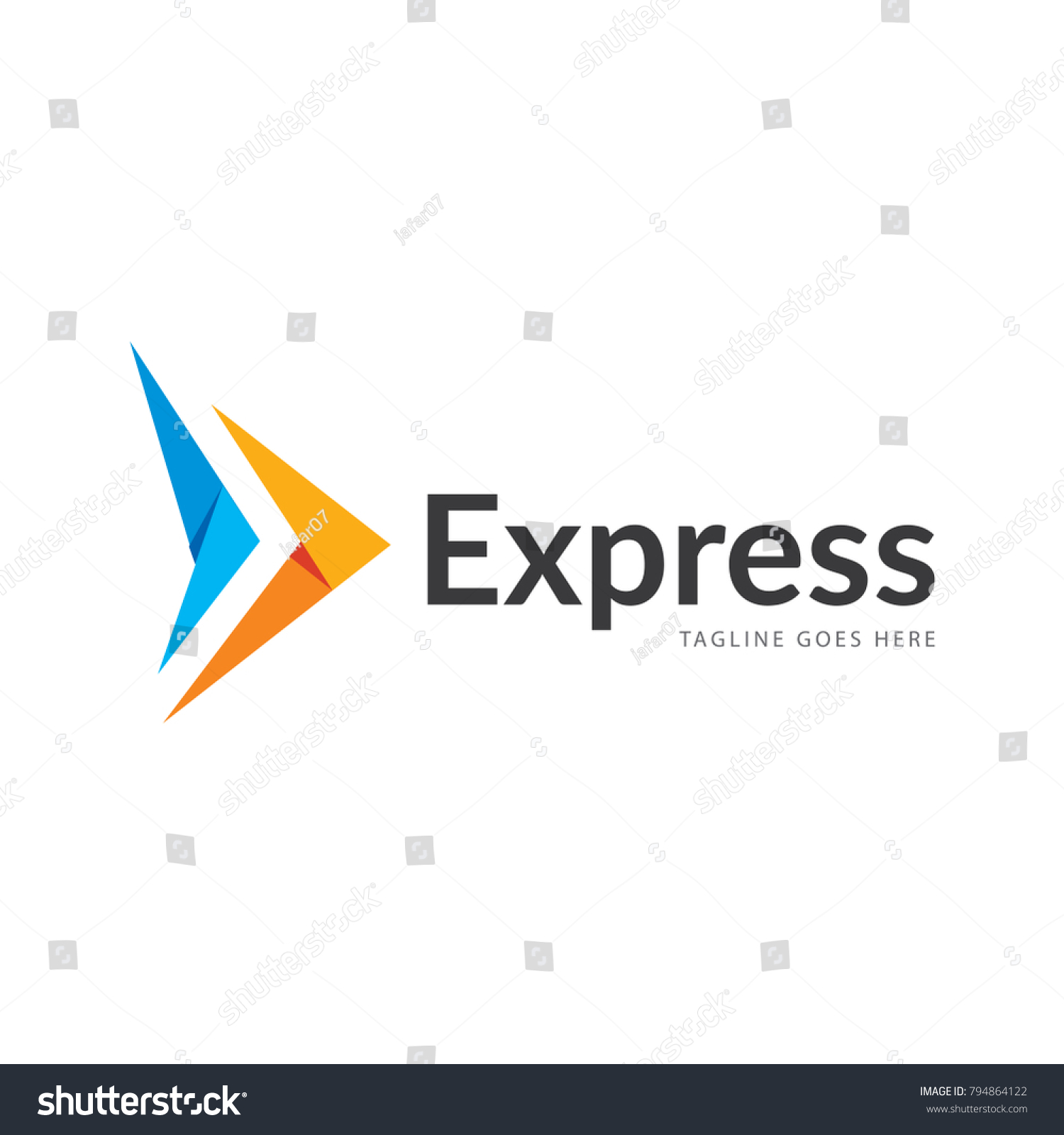 Express Delivery Arrow Logo Icon Vector Stock Vector (Royalty Free ...