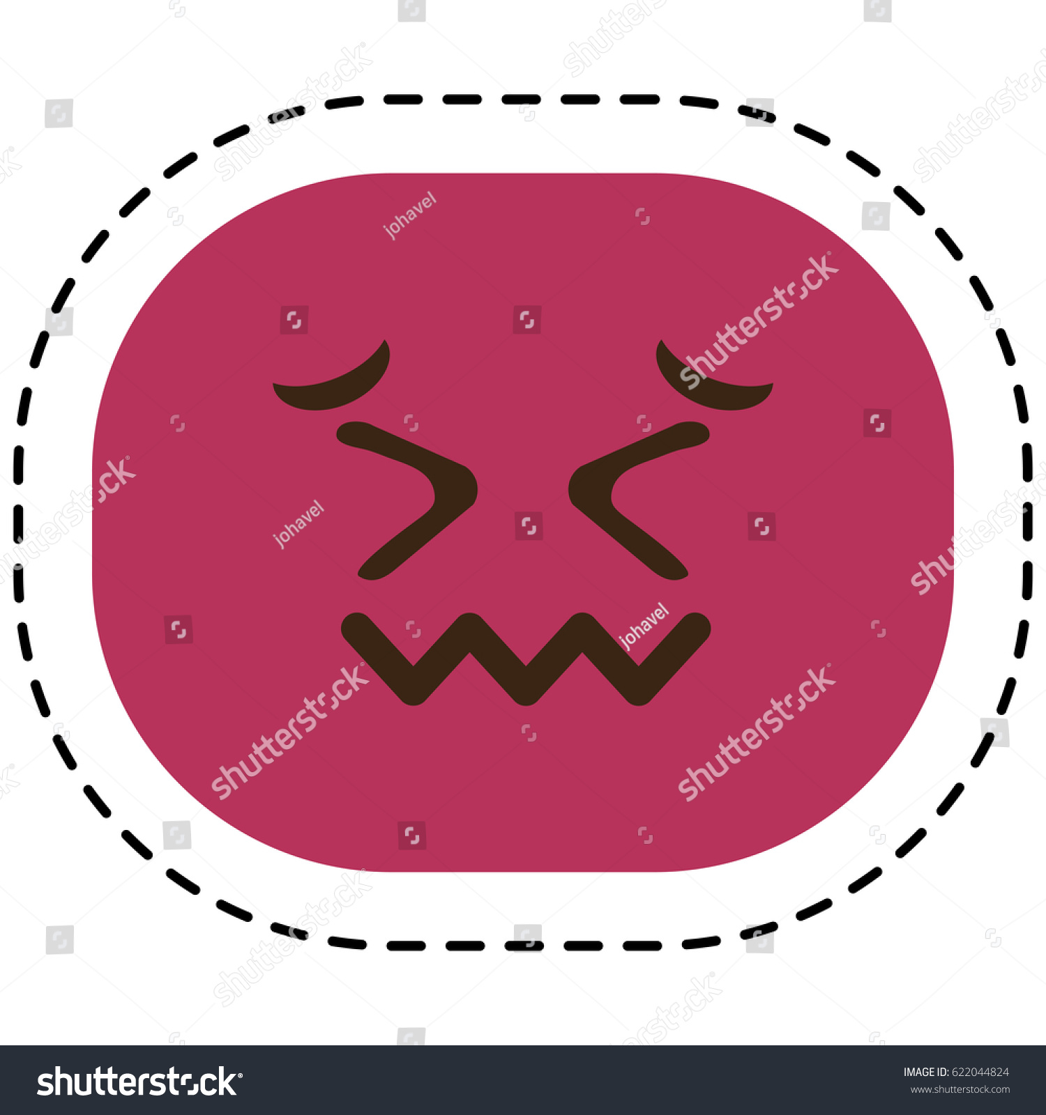 Expression Face Emoji Icon Stock Vector (Royalty Free) 622044824