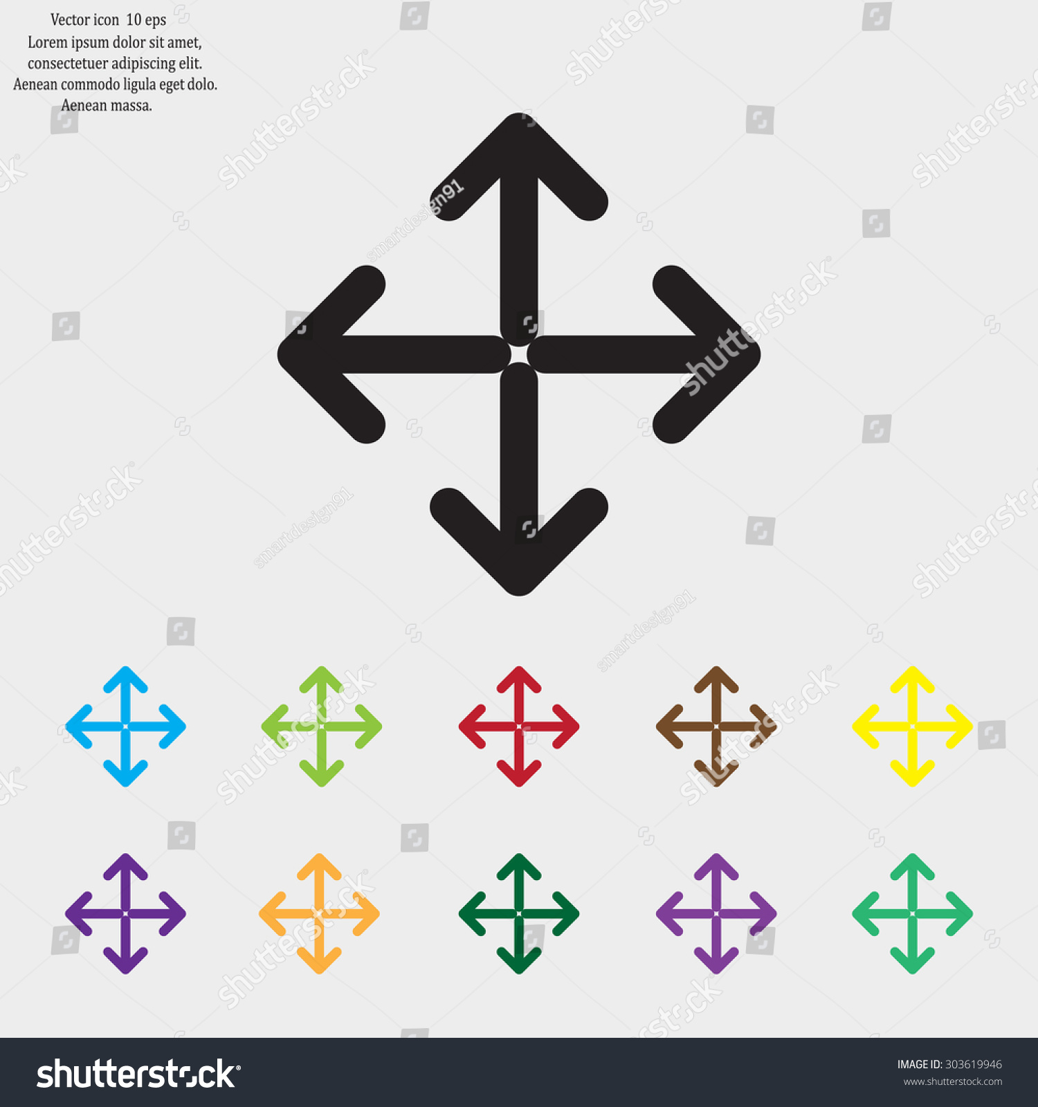 Extend Resize Enlarge Vector Illustration Stock Vector (Royalty Free ...